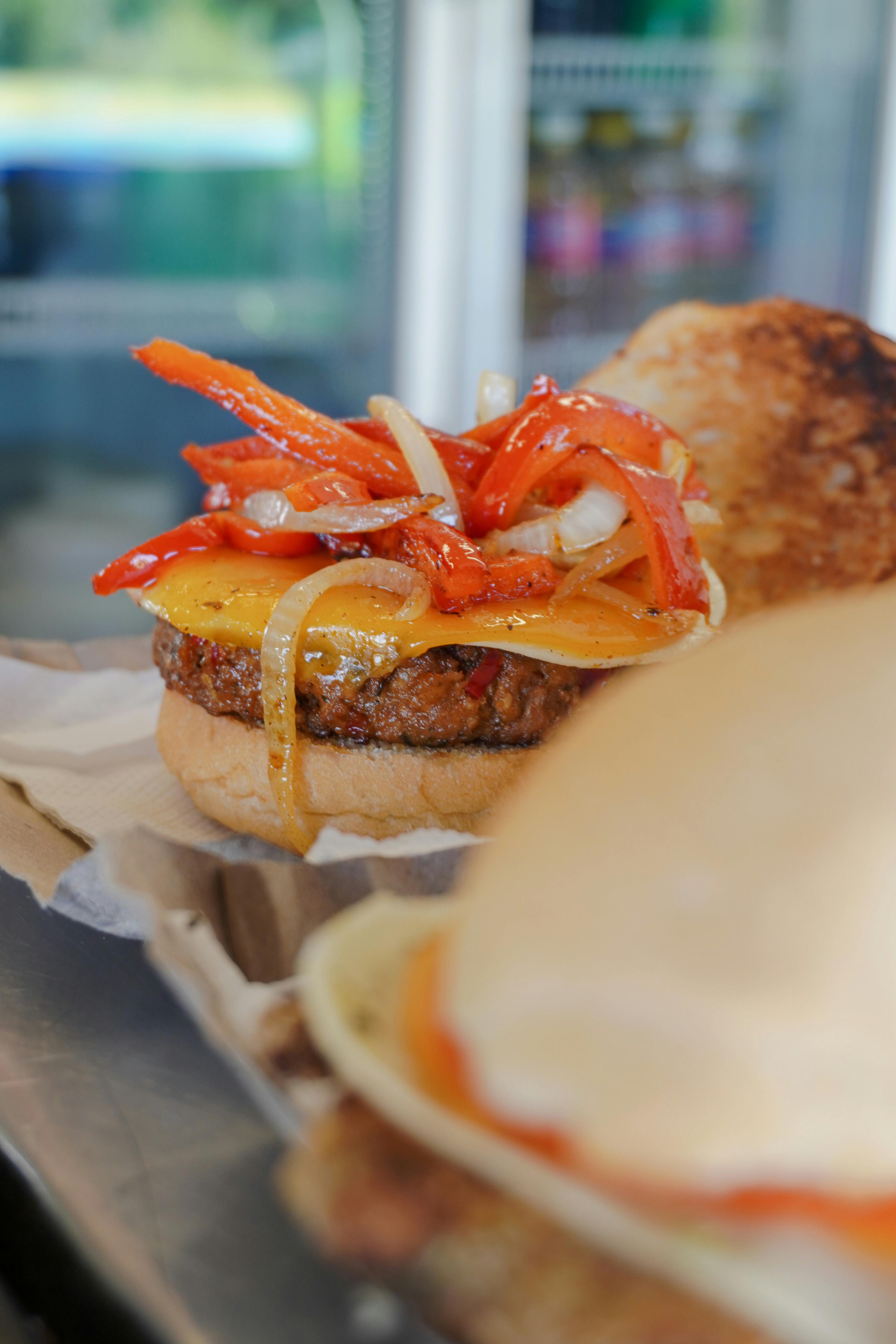 Close up of Cheeseburger · Free Stock Photo