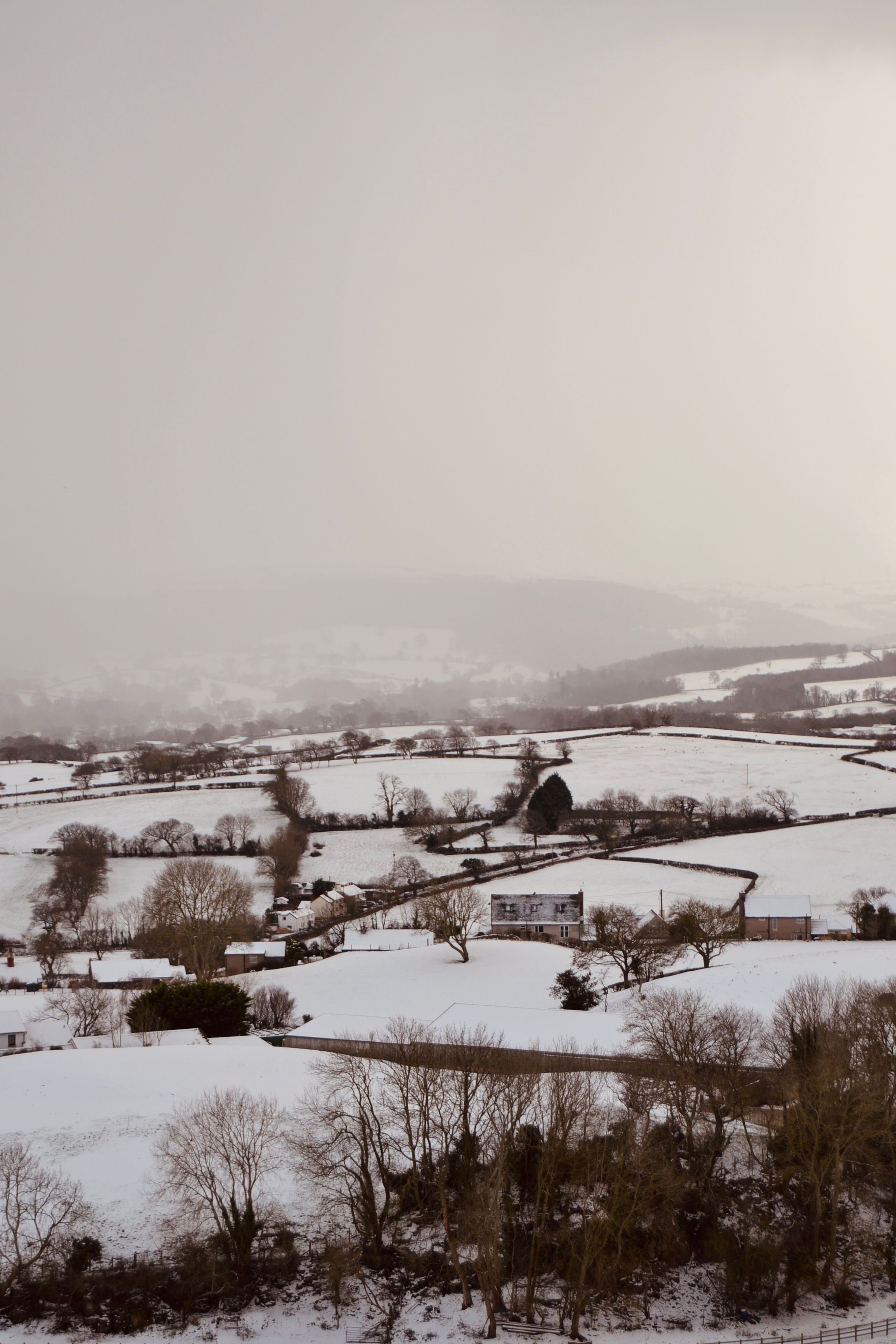 White Countryside Landscape · Free Stock Photo