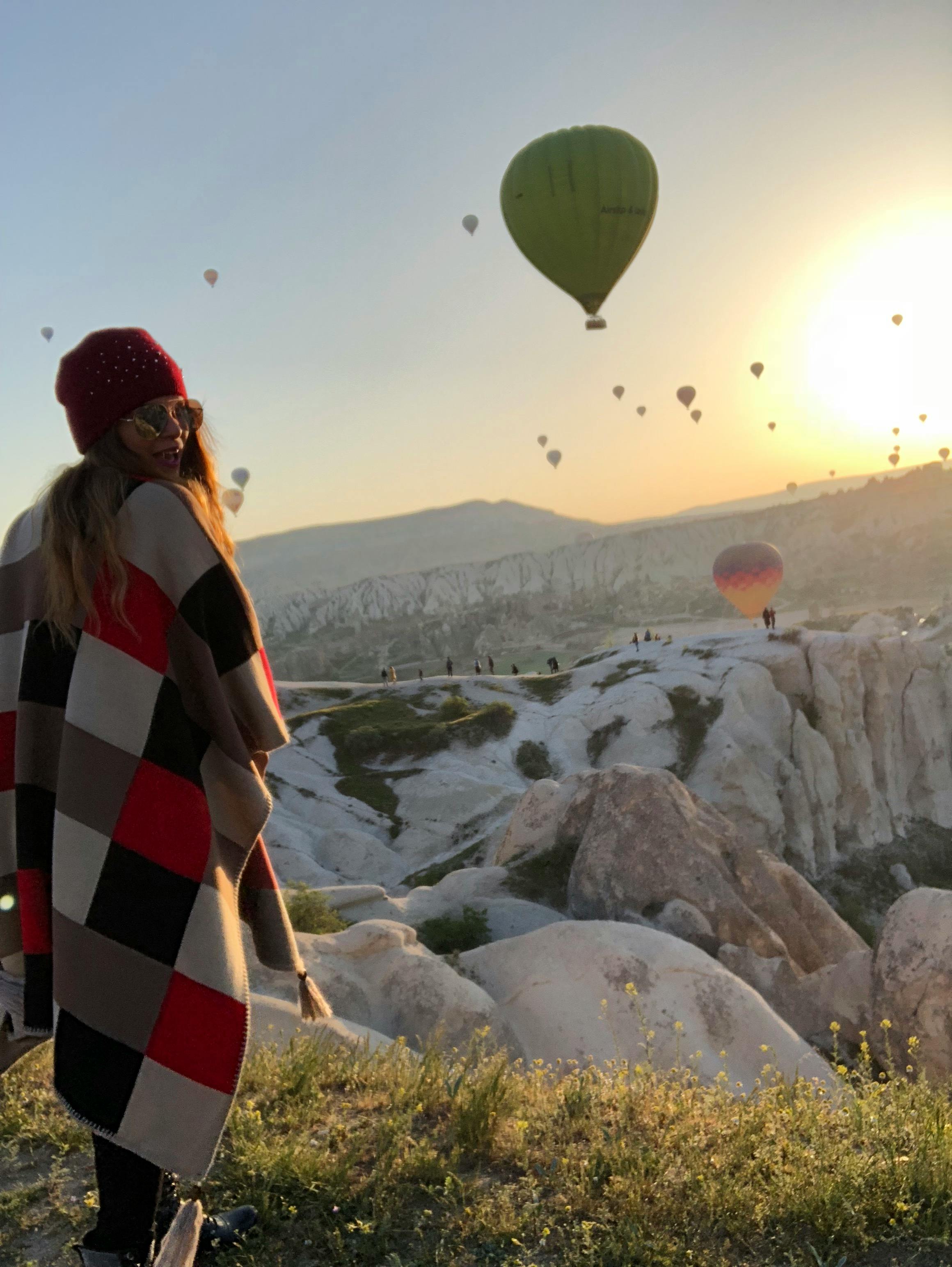 People Riding a Hot Air Balloon · Free Stock Photo