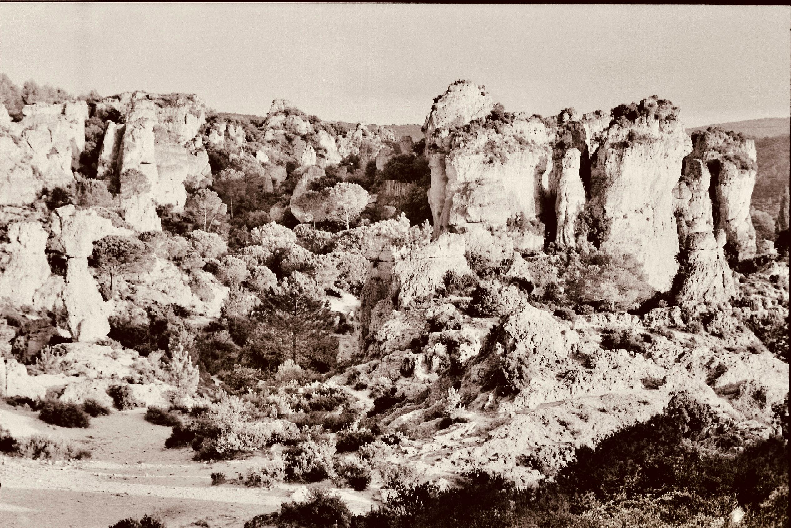 Sepia Landscape of Rocky Mountains · Free Stock Photo