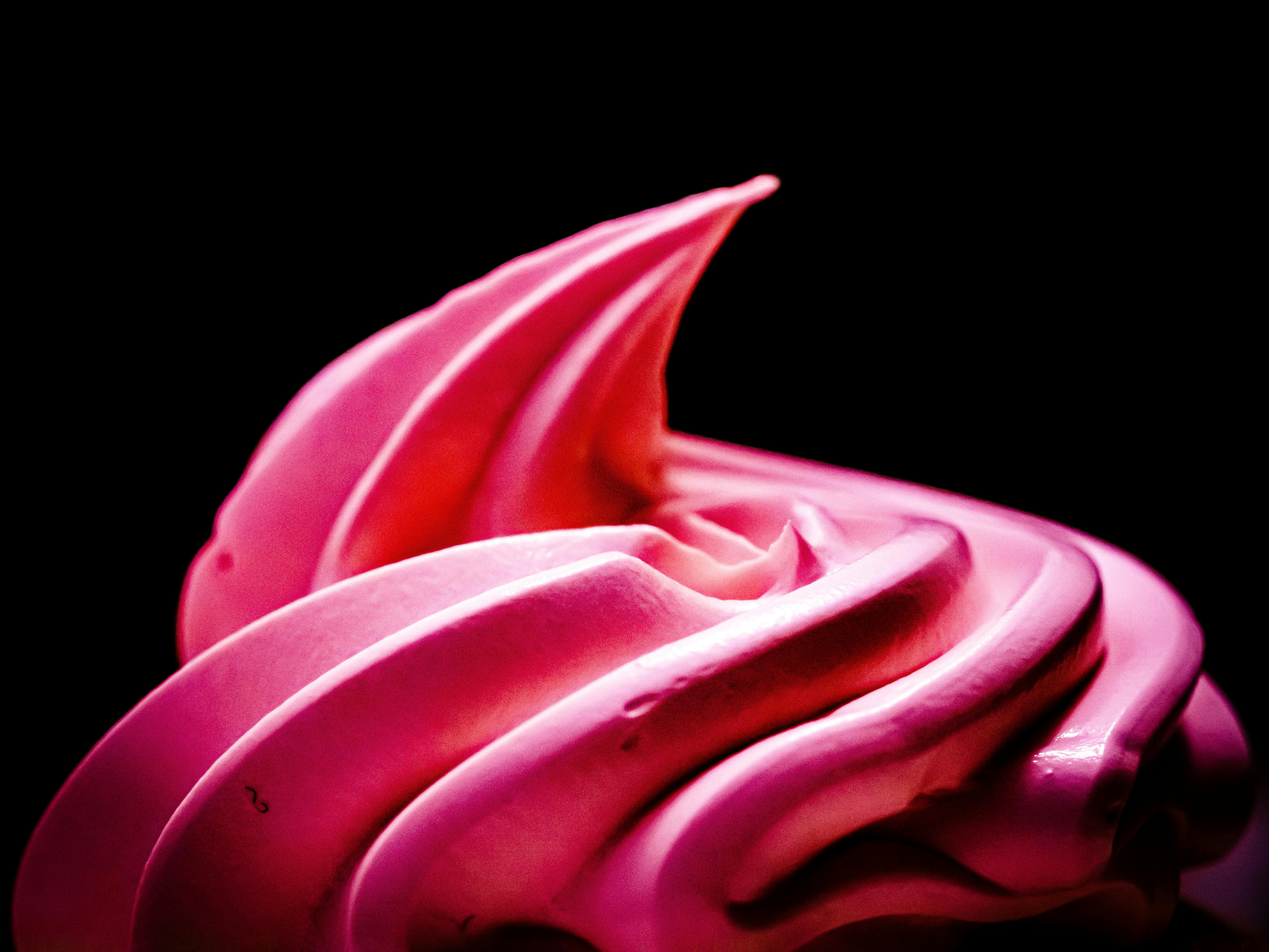 Brown Cupcake With Pink Icing Macro Photographyu · Free Stock Photo