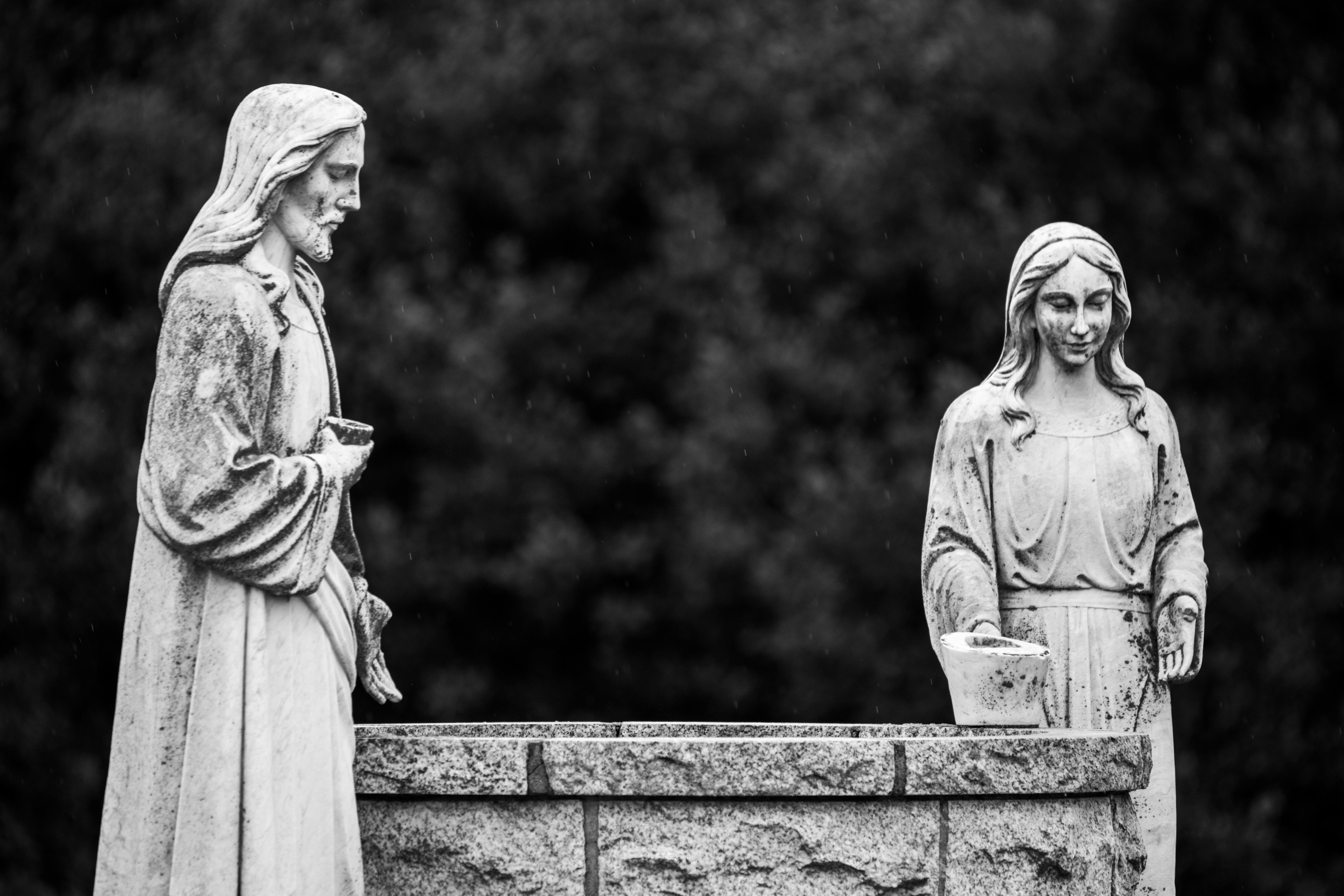 Grayscale Photo Of Jesus Christ · Free Stock Photo