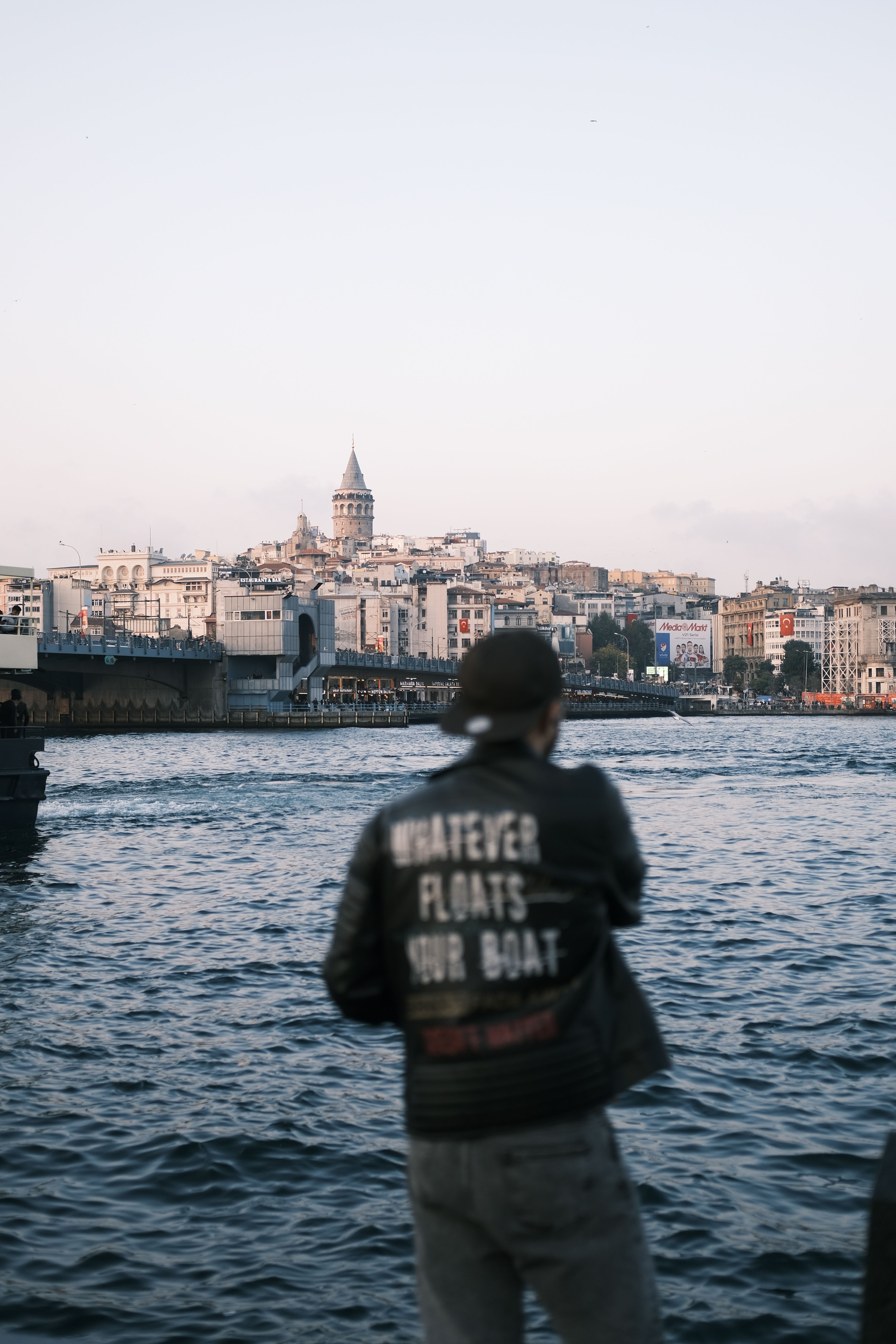 Man Standing on the Coast of Istanbul · Free Stock Photo