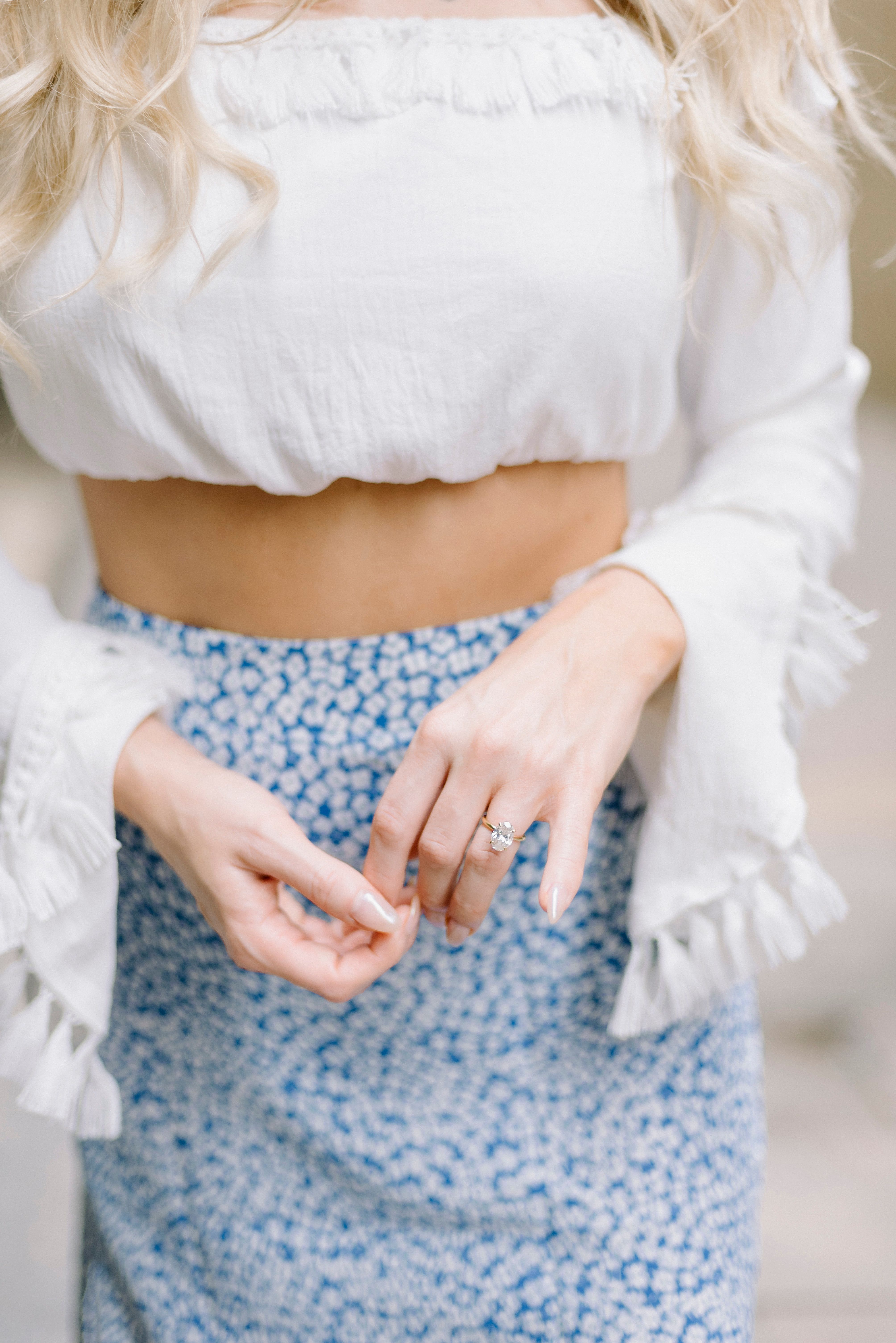 A Shirtless Girl Wearing Floral Skirt · Free Stock Photo