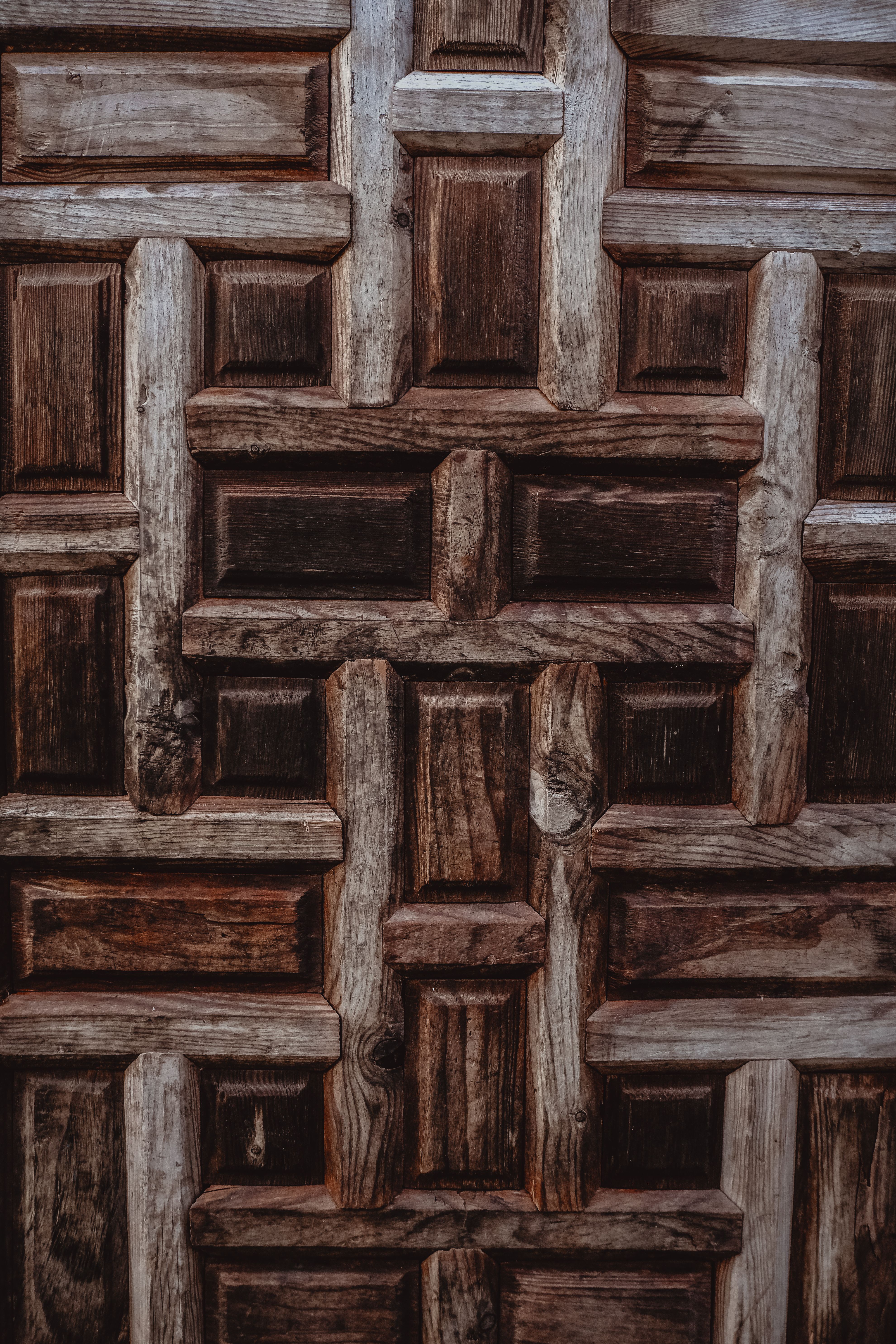 Wooden Square Pattern · Free Stock Photo