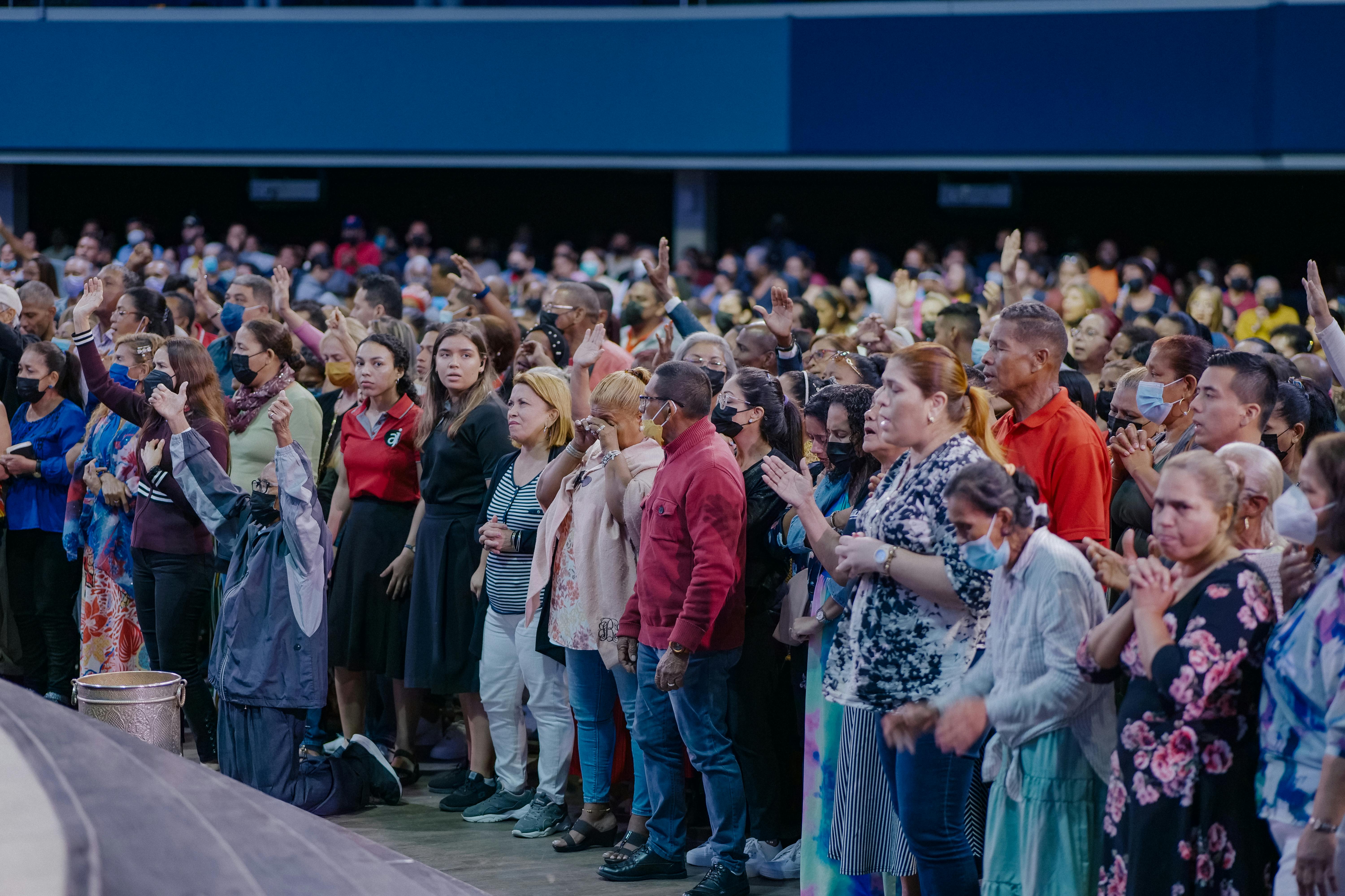 Crowd Standing Together on Event · Free Stock Photo