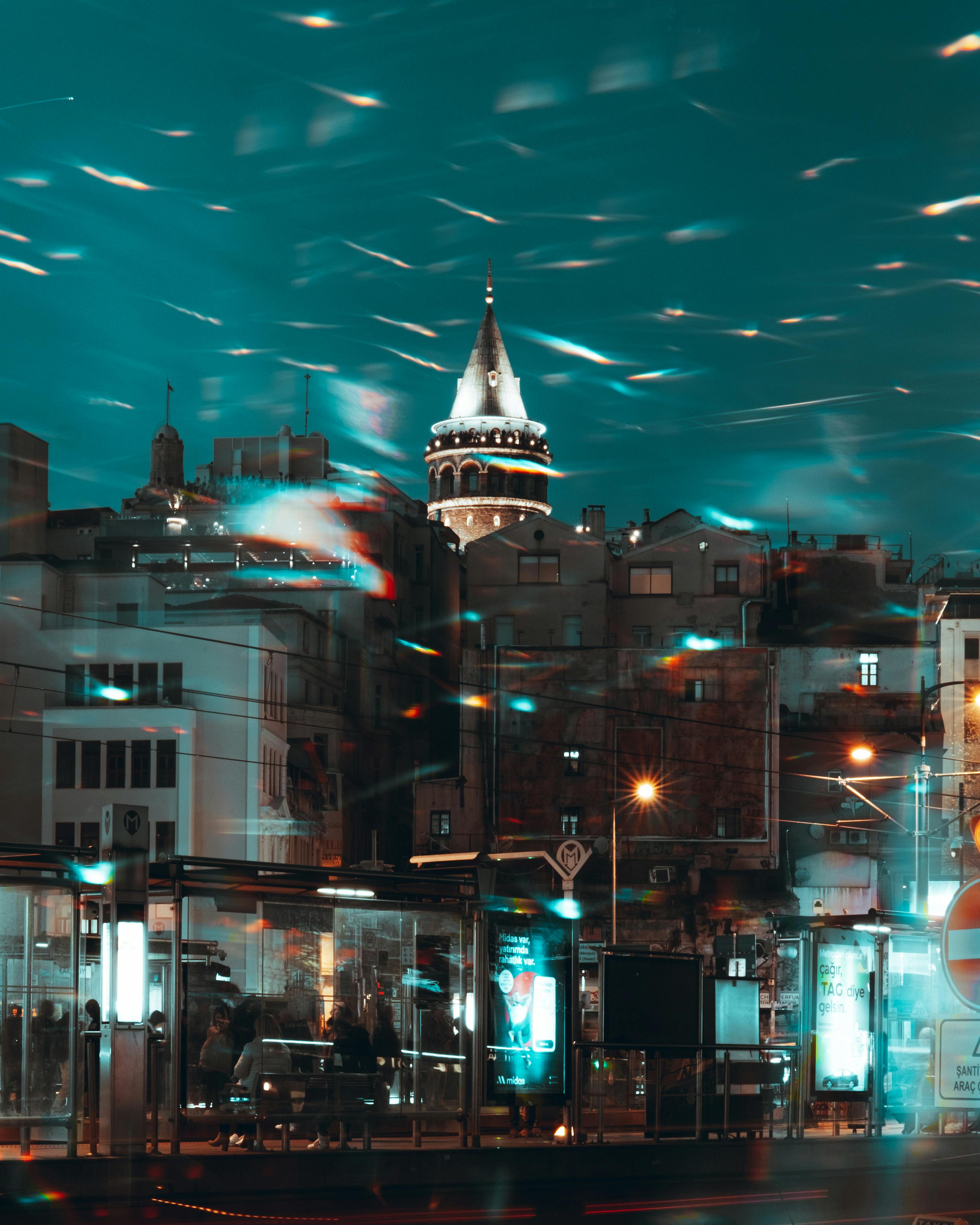 Ligths around Istanbul at Night · Free Stock Photo