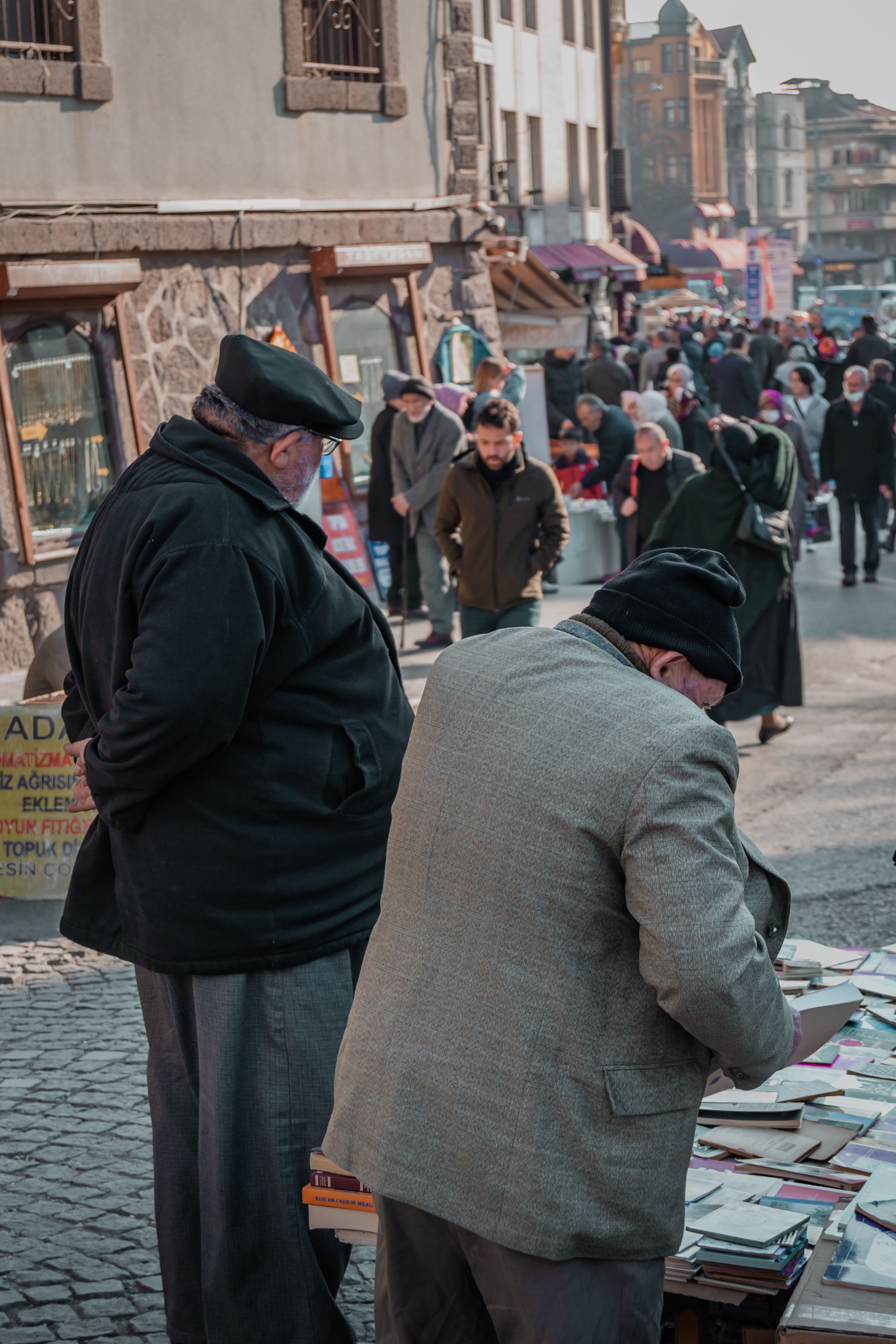 Men on Street Market in Town · Free Stock Photo