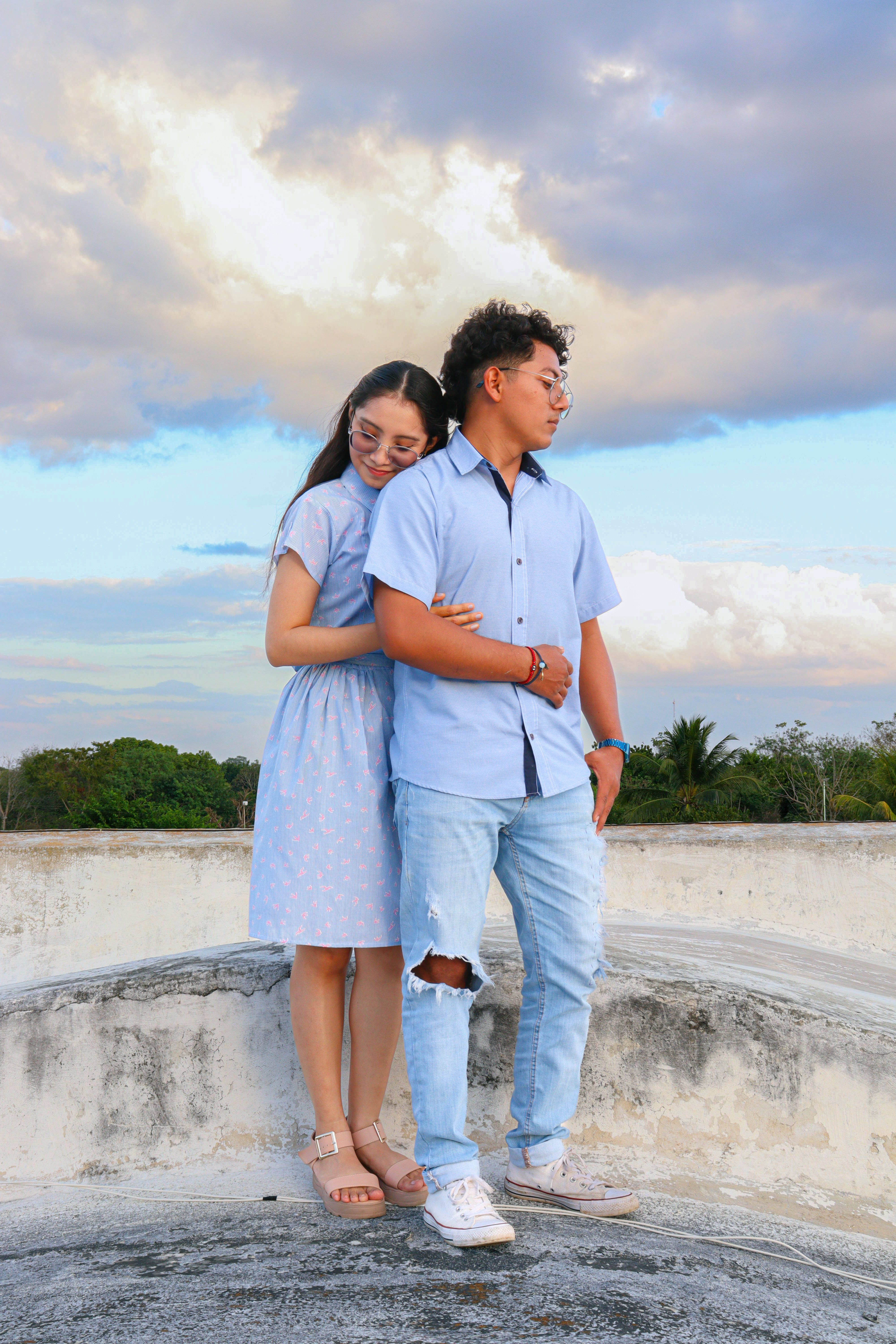 Portrait of a Couple Standing Together · Free Stock Photo