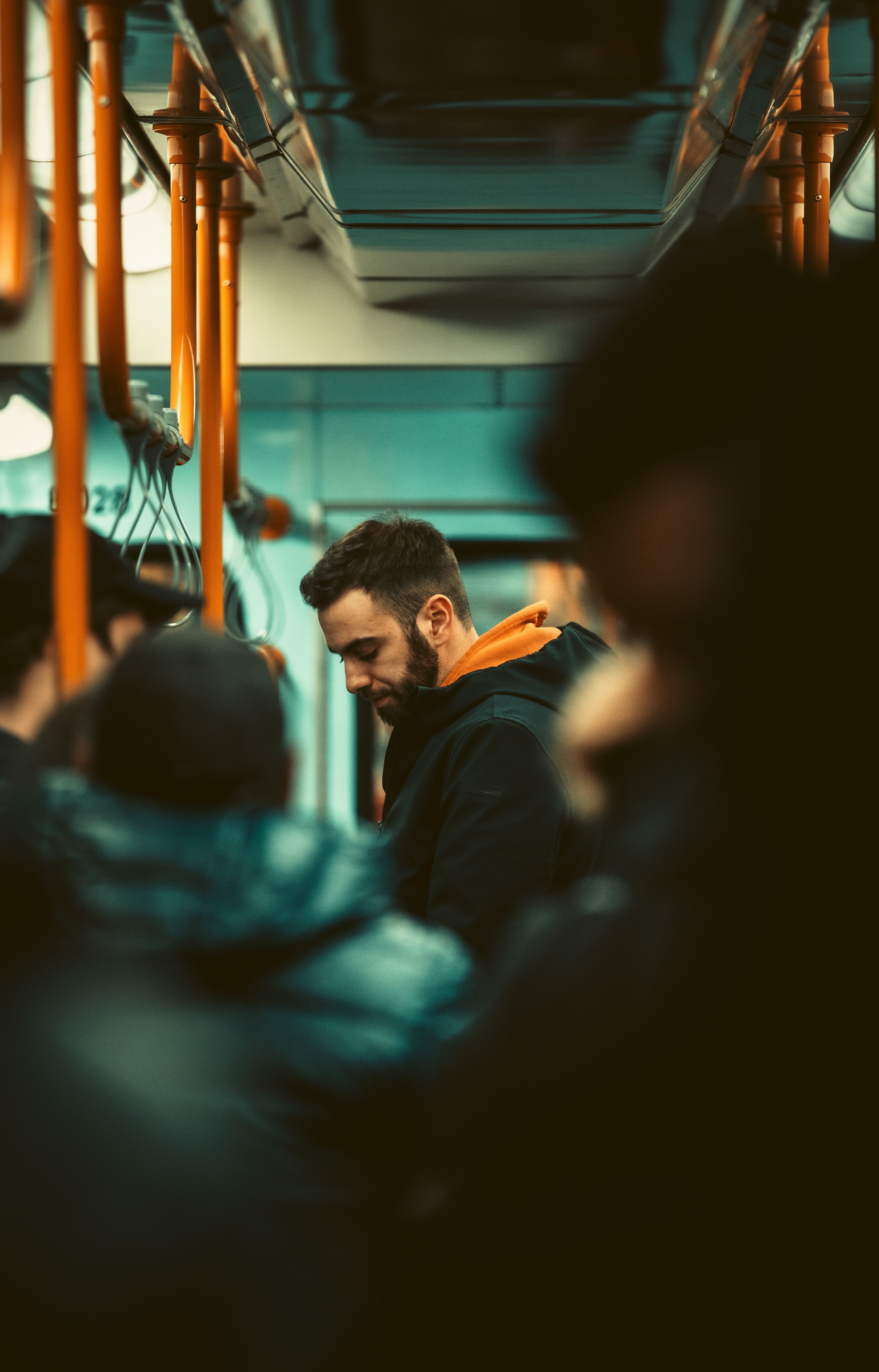 Photo of a Man in a Train · Free Stock Photo