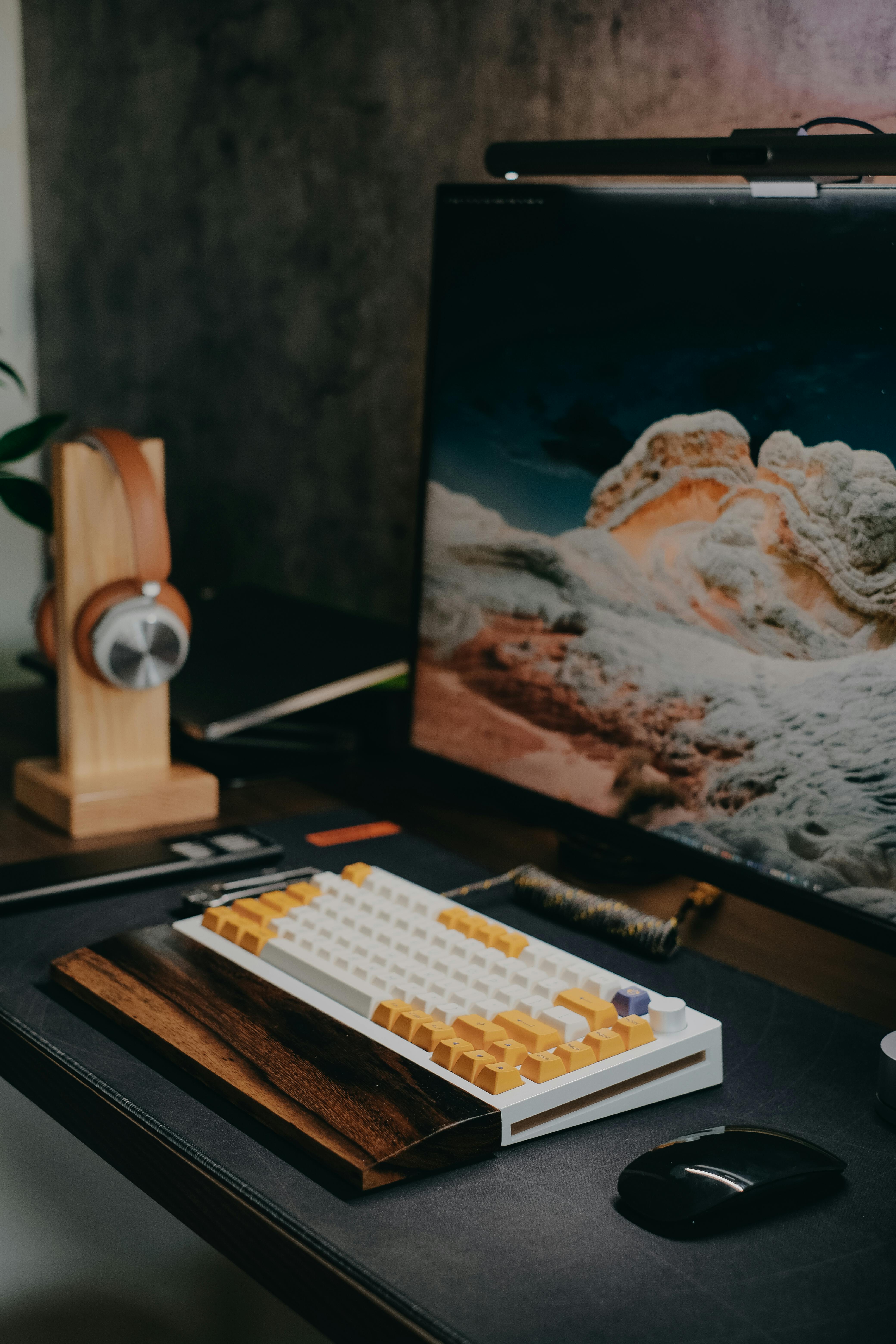 Mechanical Keyboard on Desk · Free Stock Photo