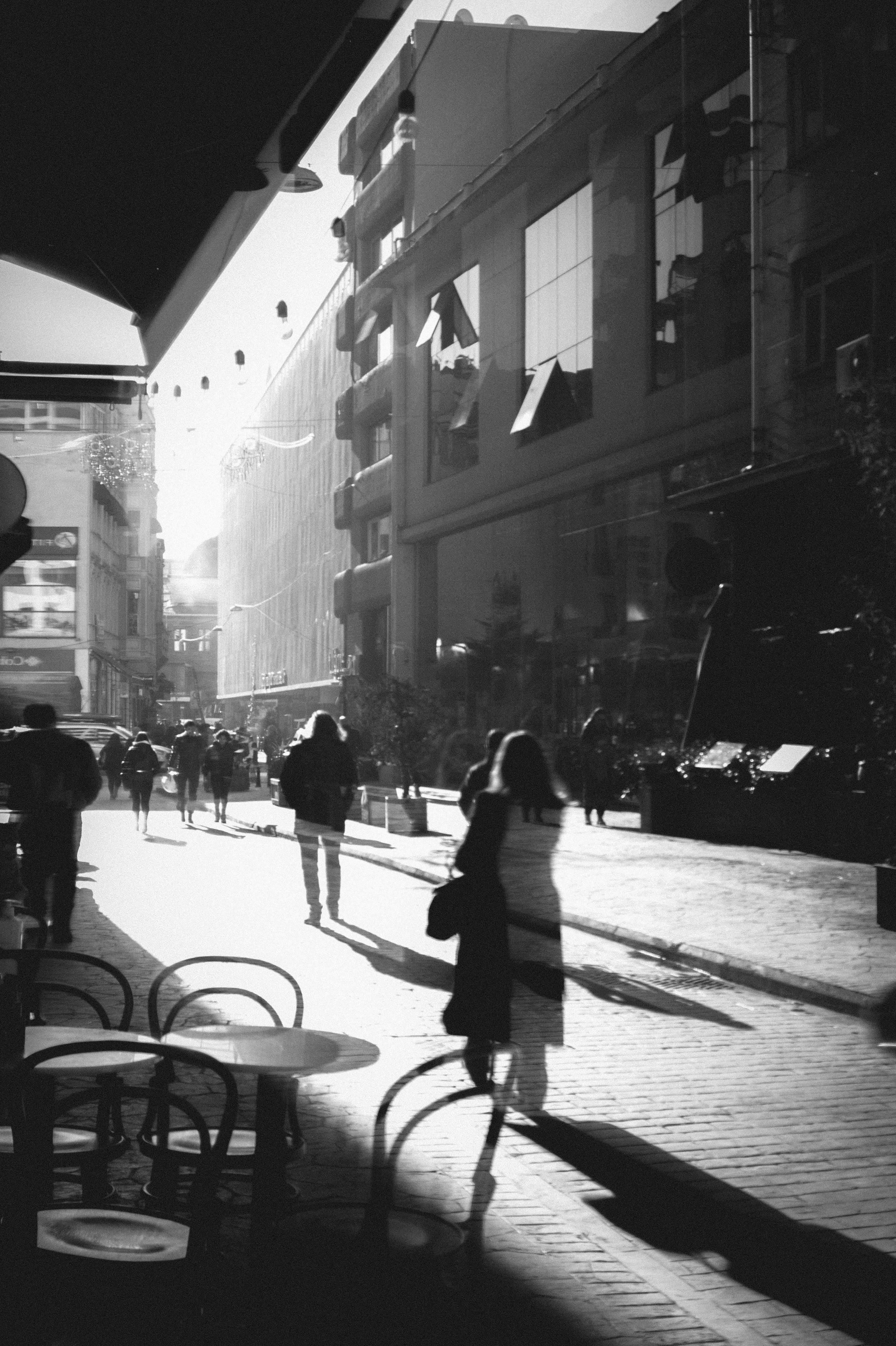 Person Walking with Mirror on Street · Free Stock Photo