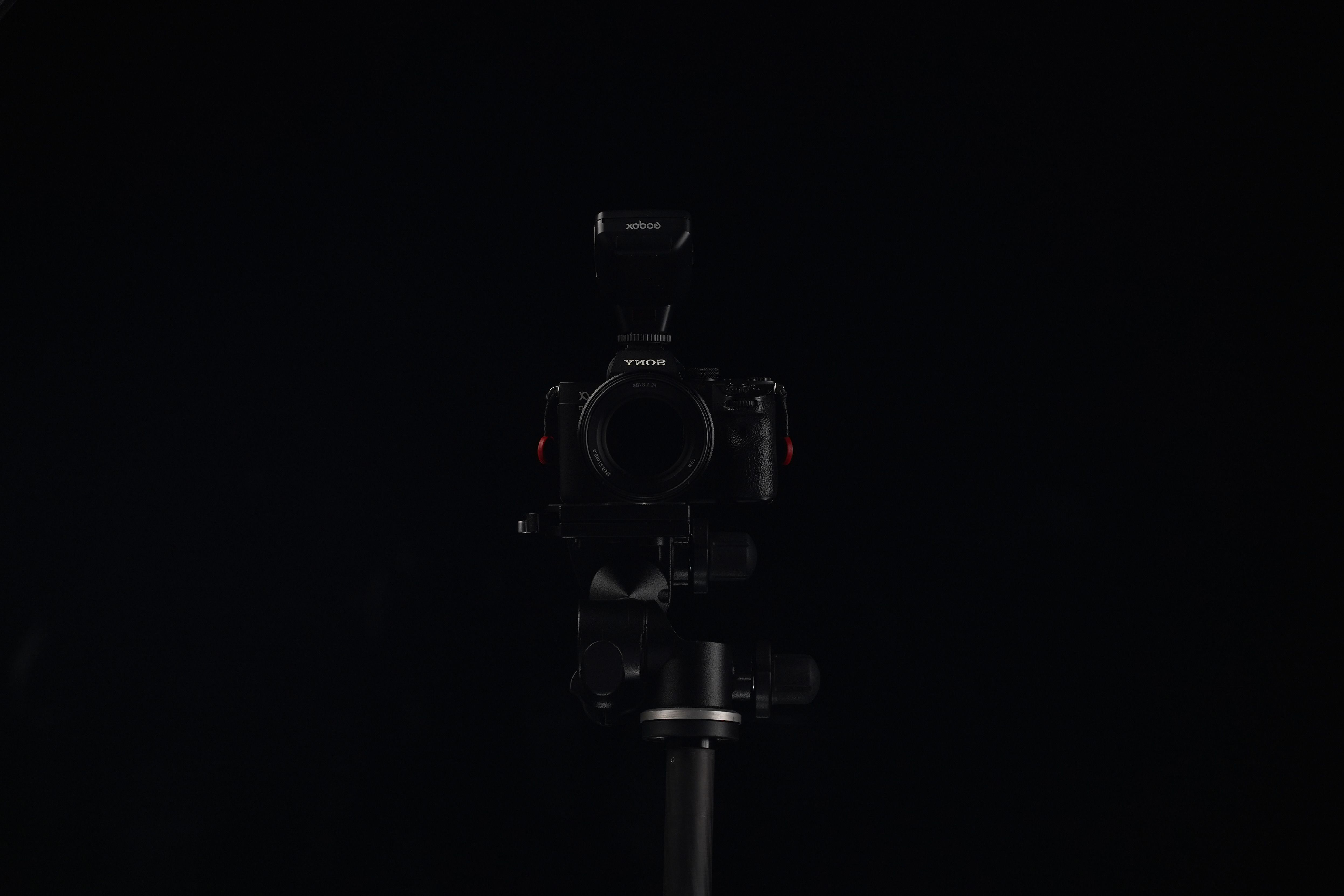 Camera on Black Background · Free Stock Photo