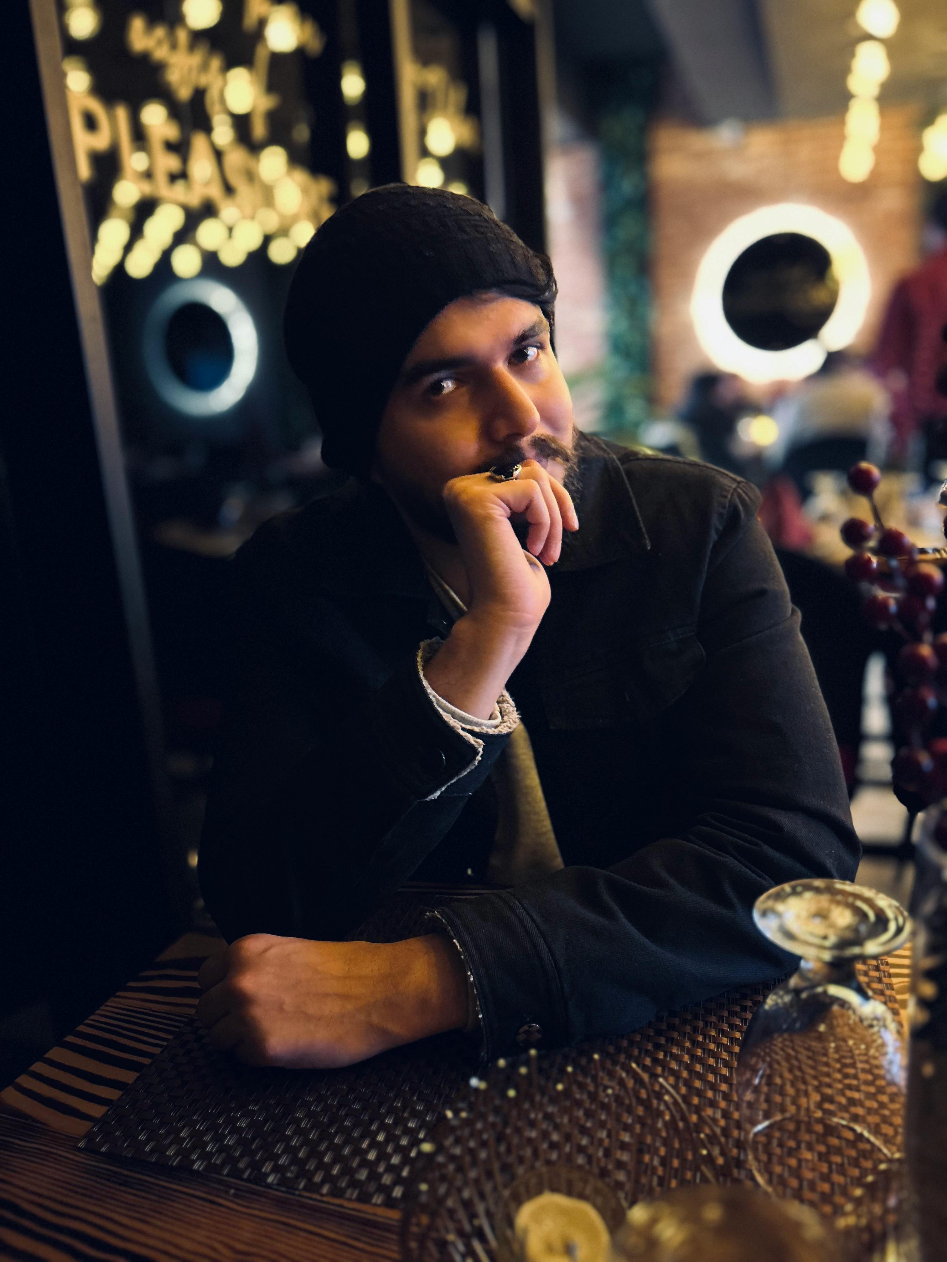 Elegant Man with Mustache in Restaurant · Free Stock Photo