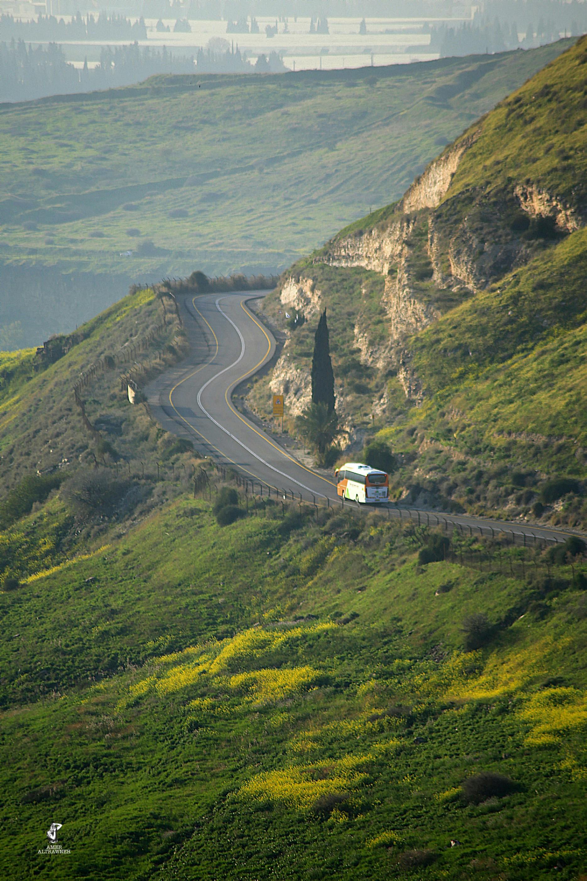 Bus on Road on Hill · Free Stock Photo