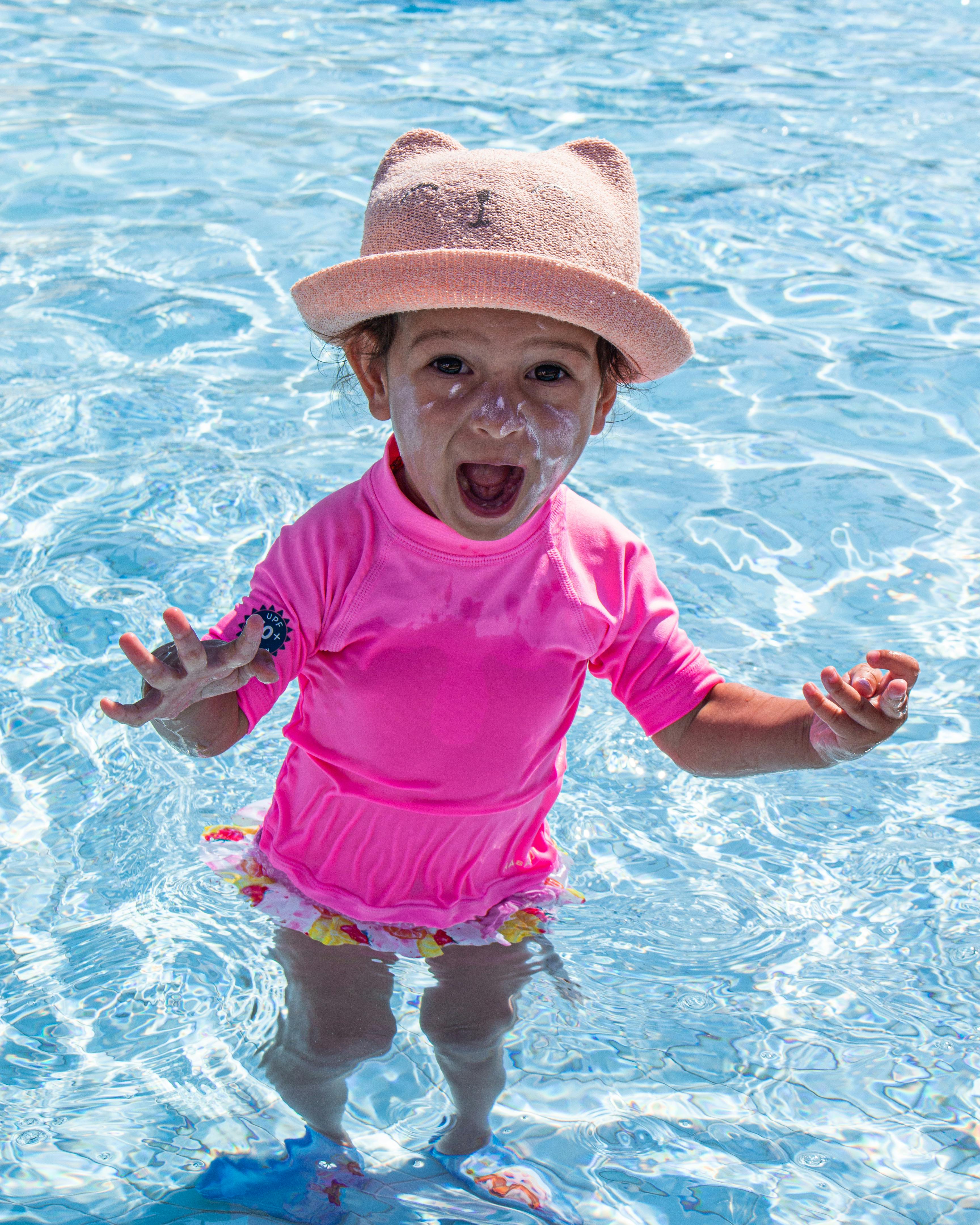Shouting Girl in Swimming Pool · Free Stock Photo