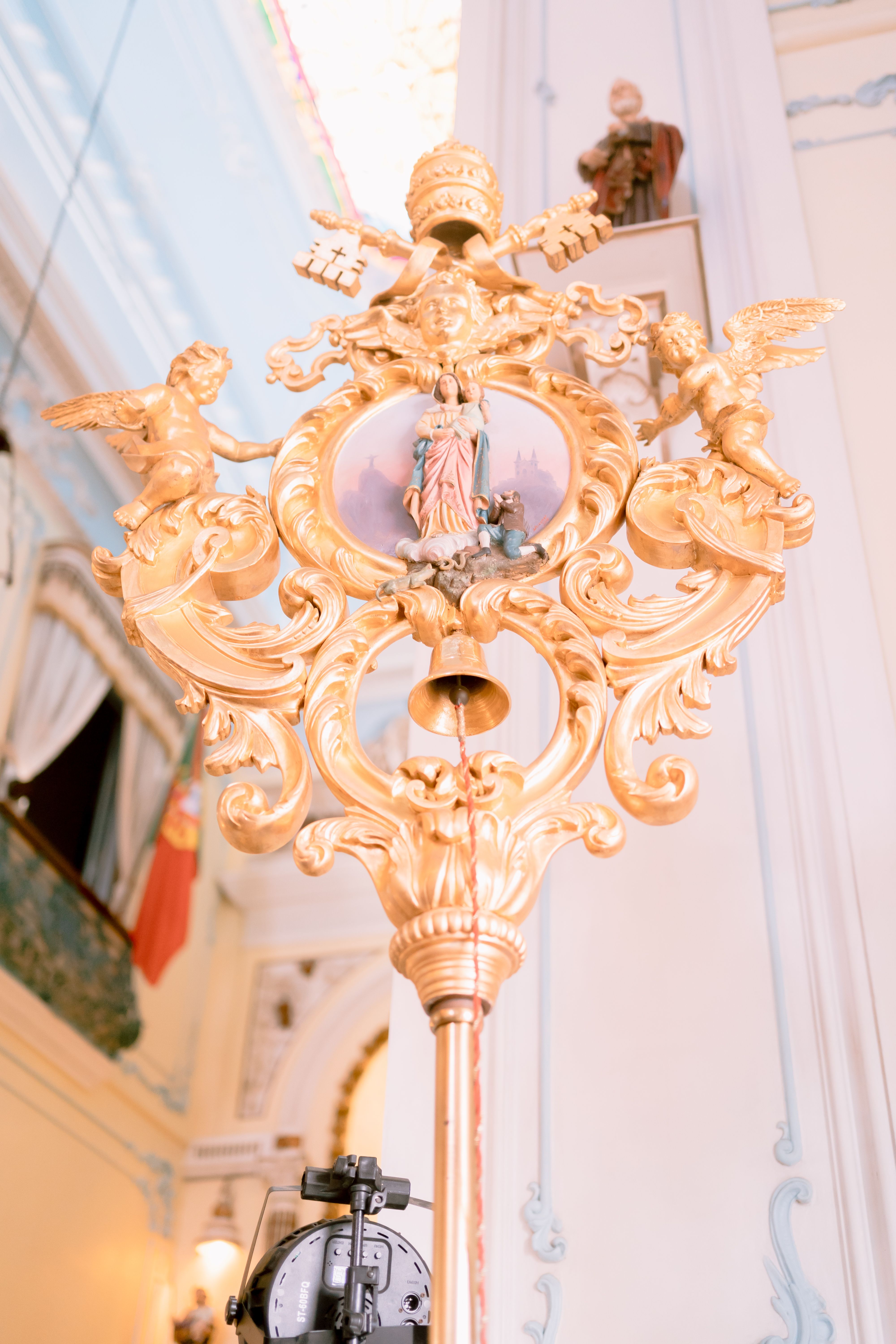 Golden, Ornamented Catholic Item · Free Stock Photo