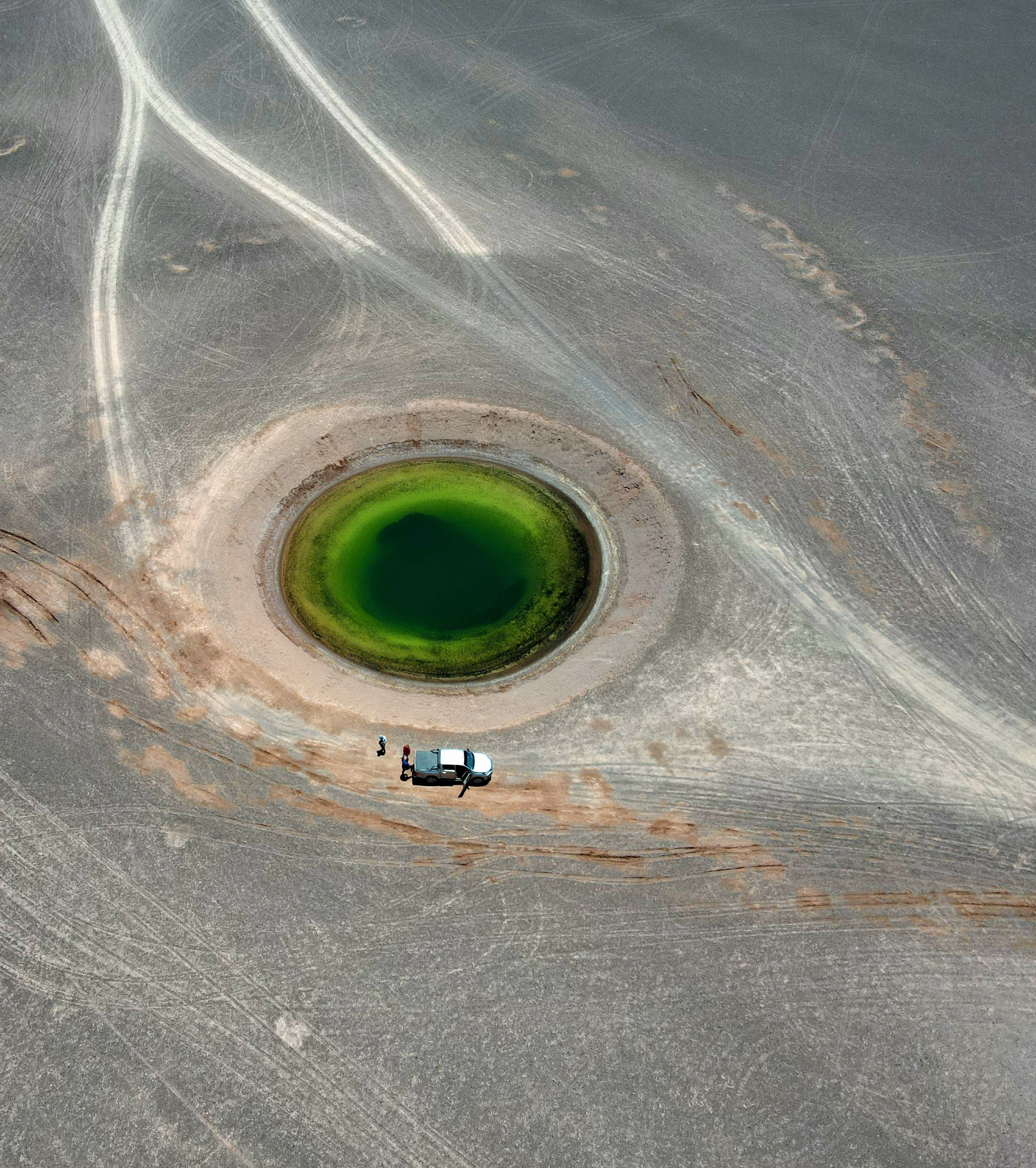Car Standing at the Small Pond · Free Stock Photo