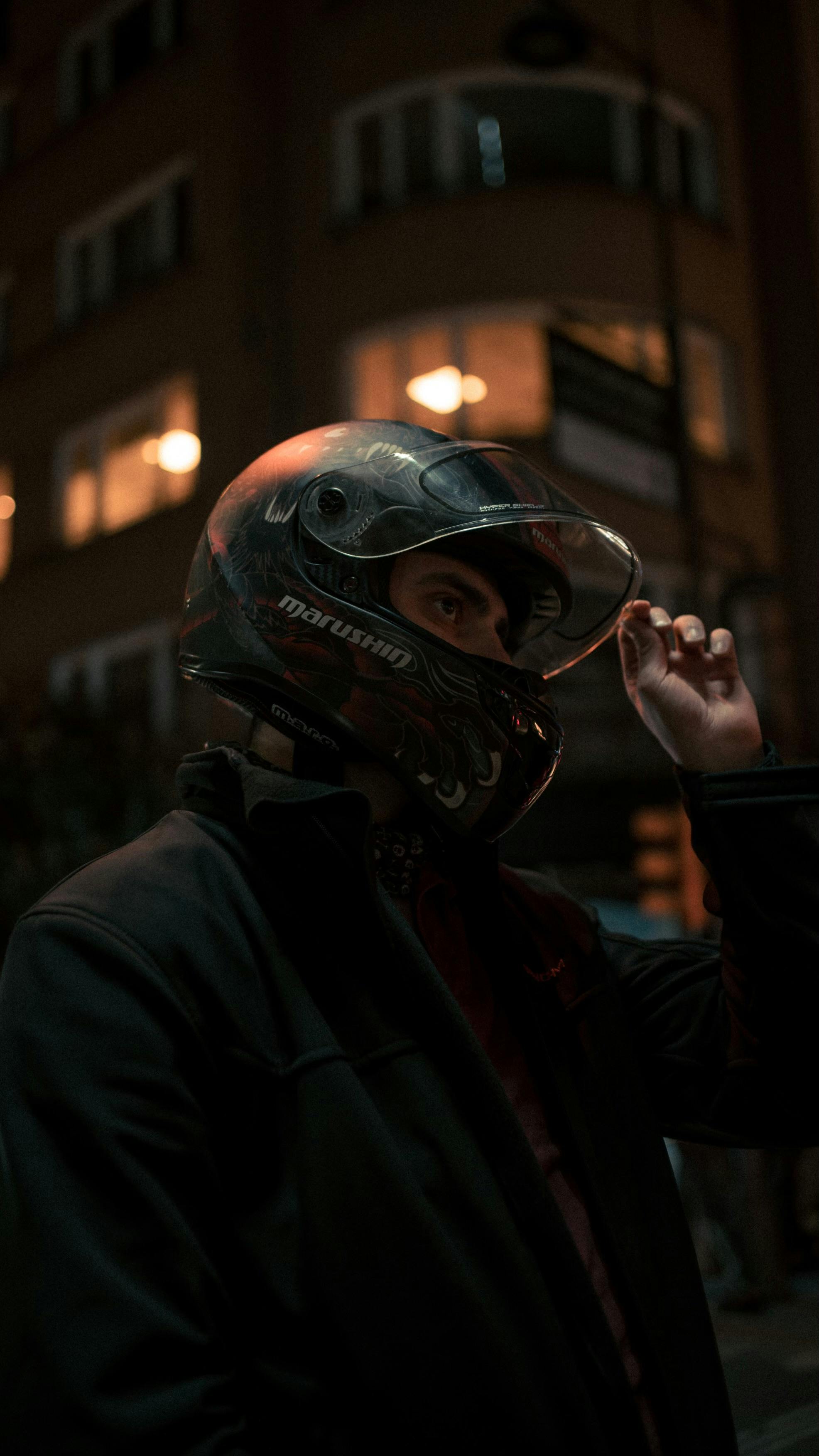 Man with Motorcycle Helmet · Free Stock Photo