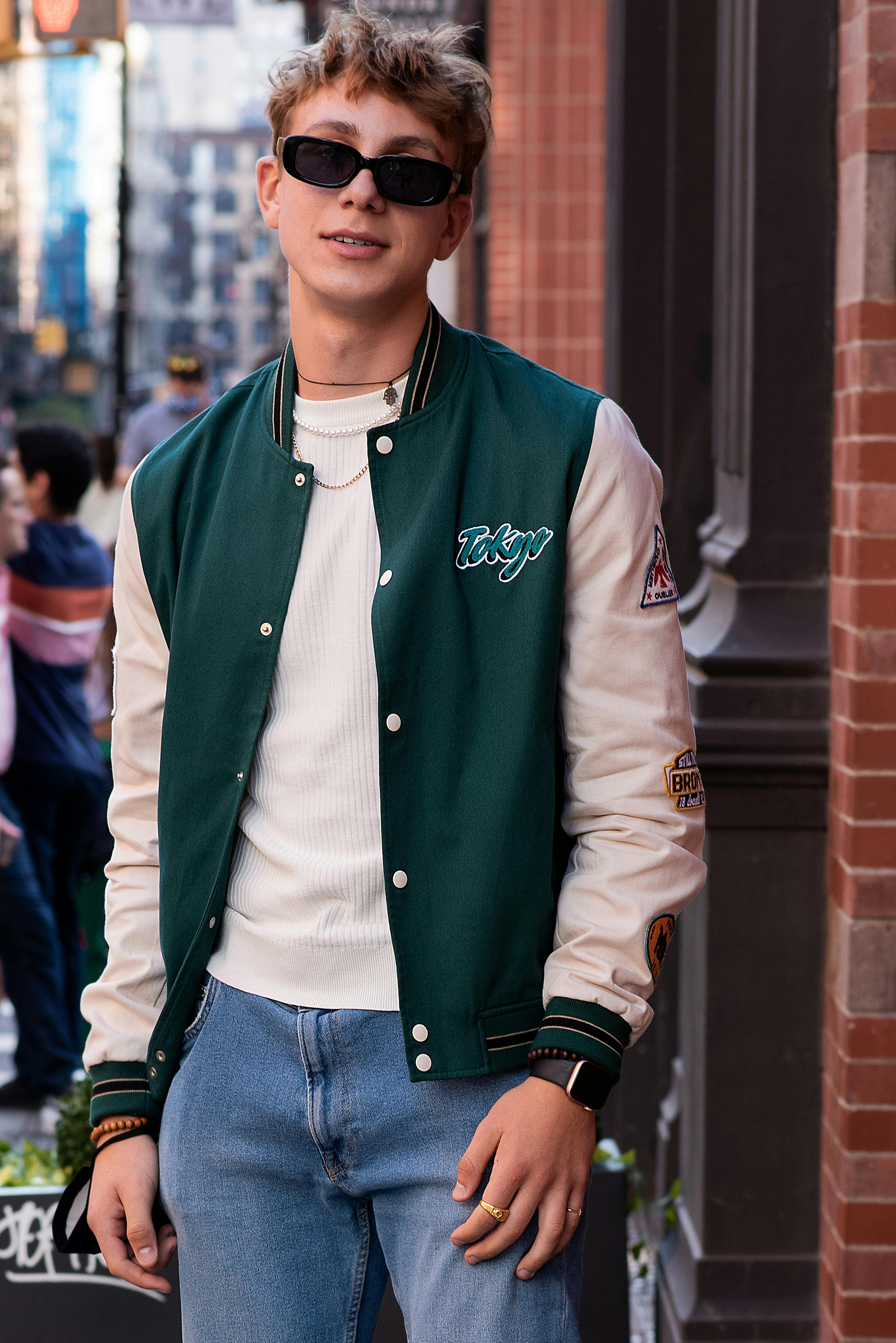 Male Model Posing in Casual Street Clothes · Free Stock Photo