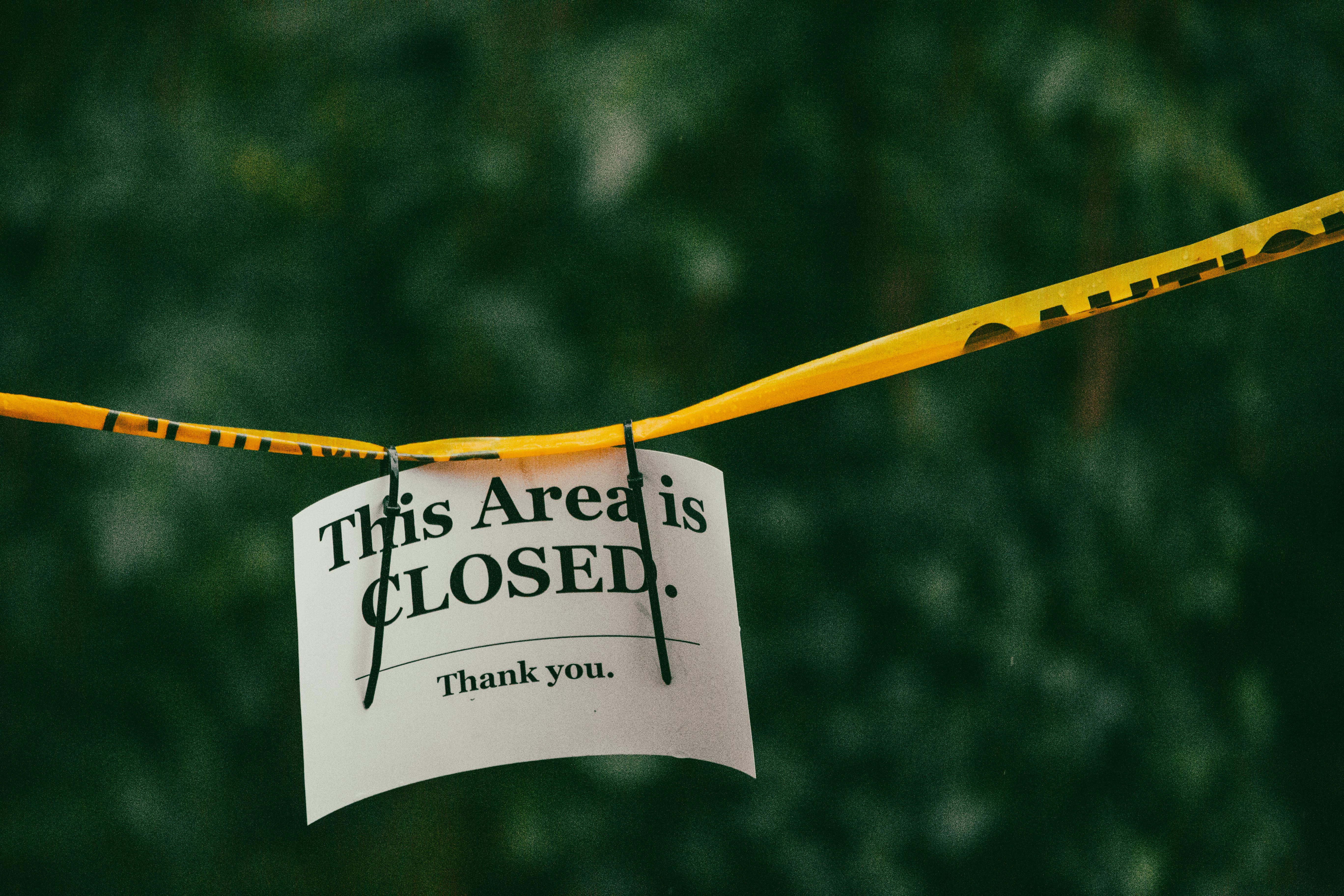 Close-Up Photo of Caution Signage · Free Stock Photo