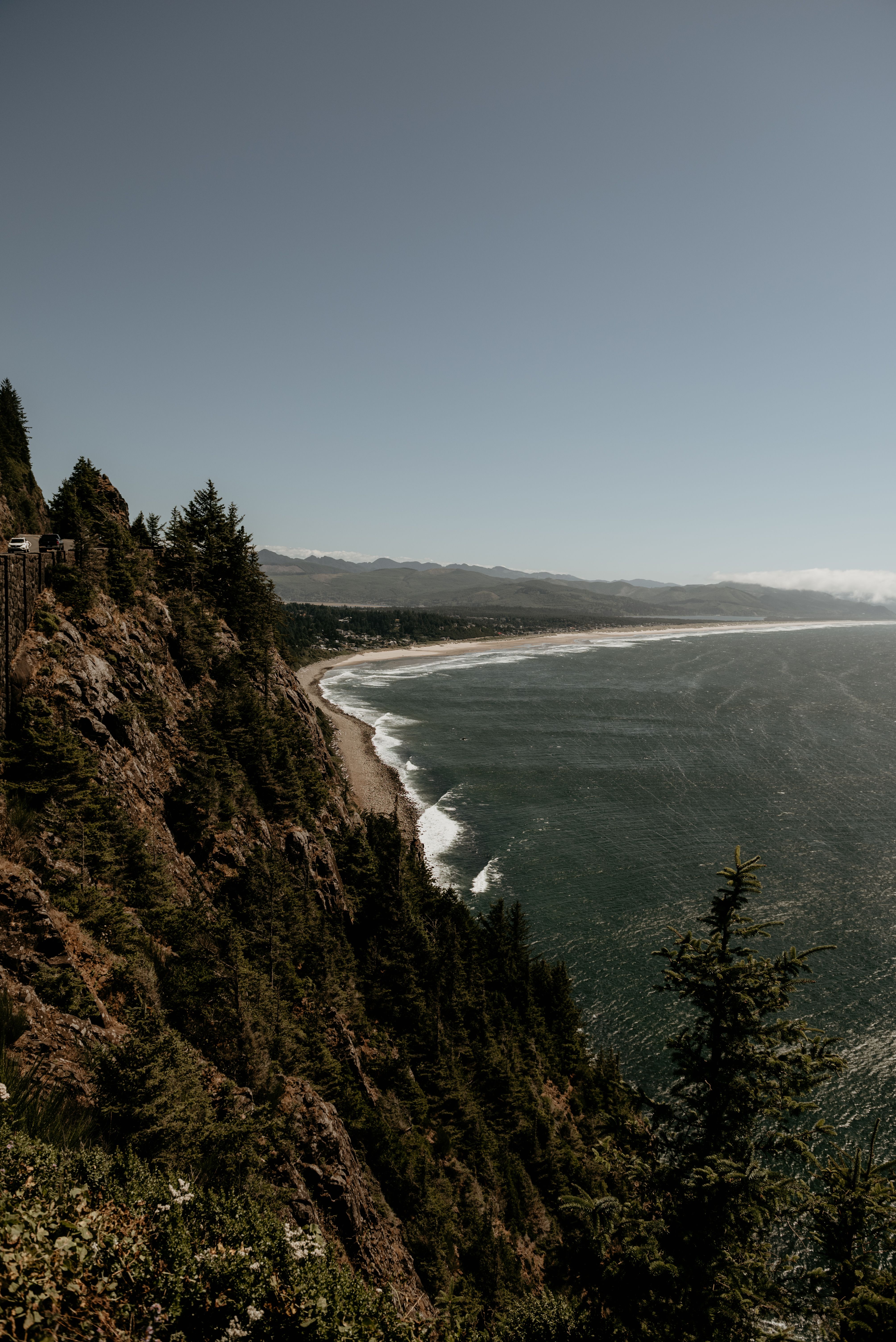 Scenic View of Sea and Coastline in Oswald West State Park · Free Stock ...