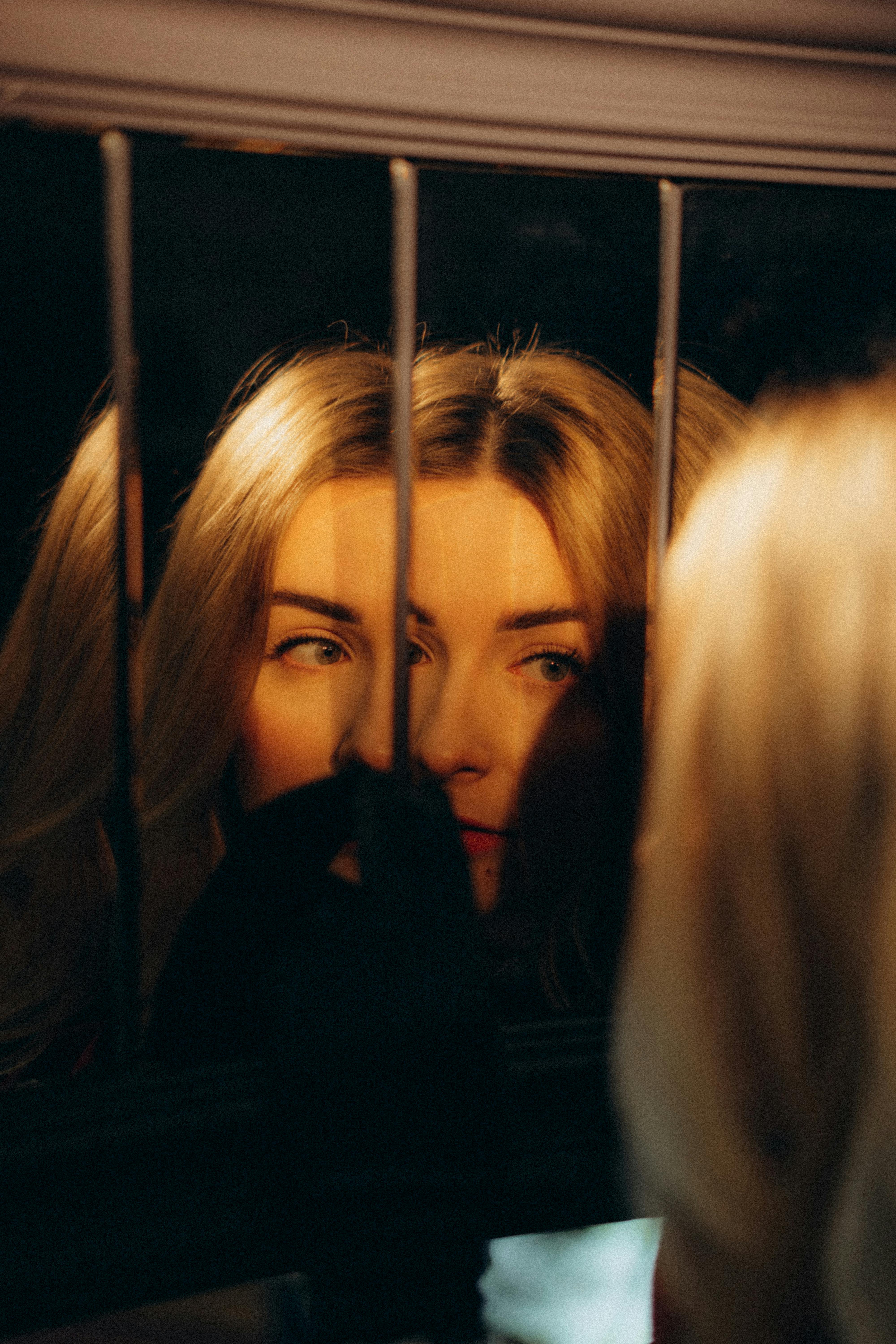 Blurred Woman Face Reflection · Free Stock Photo