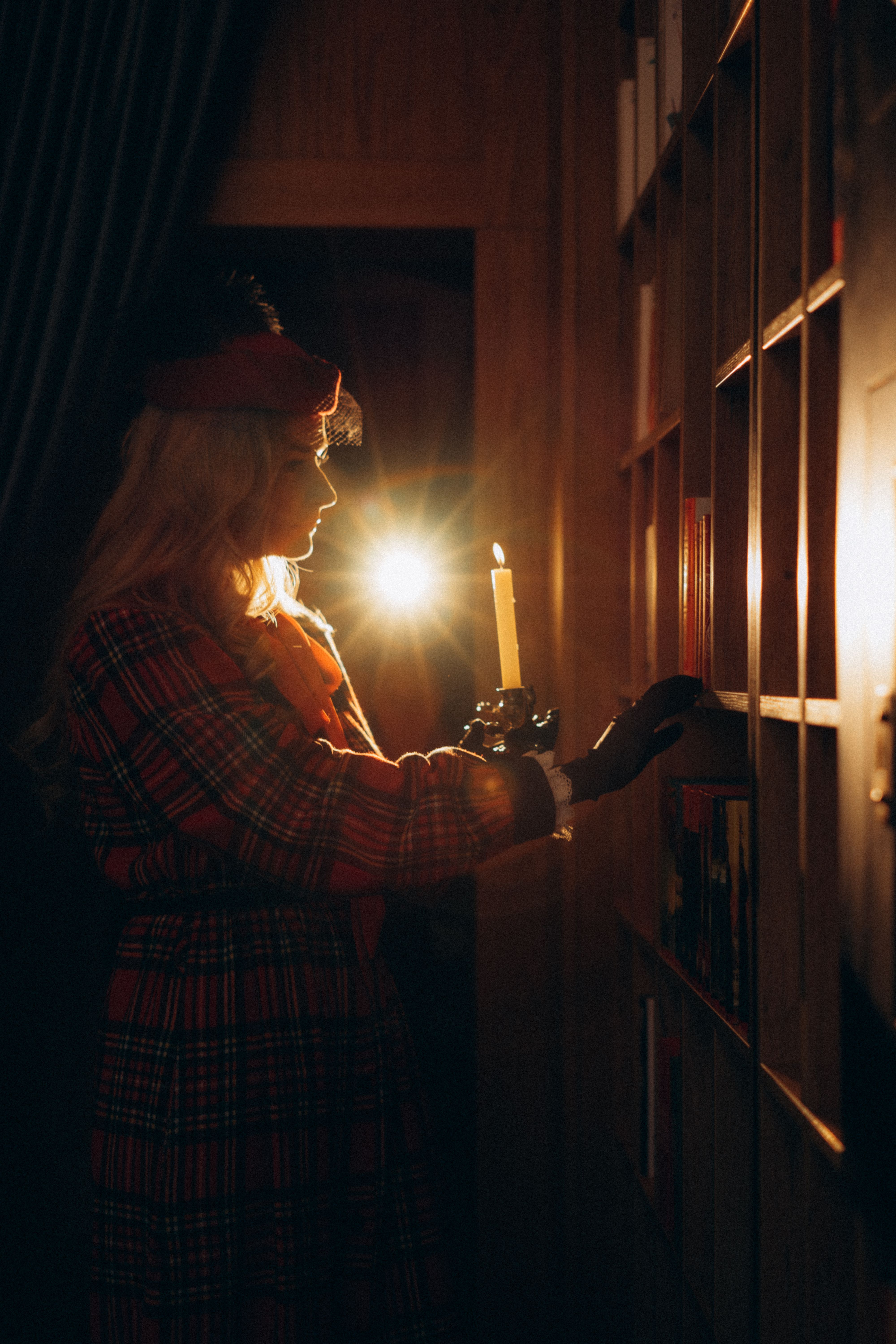 Old Style Woman with Candle · Free Stock Photo