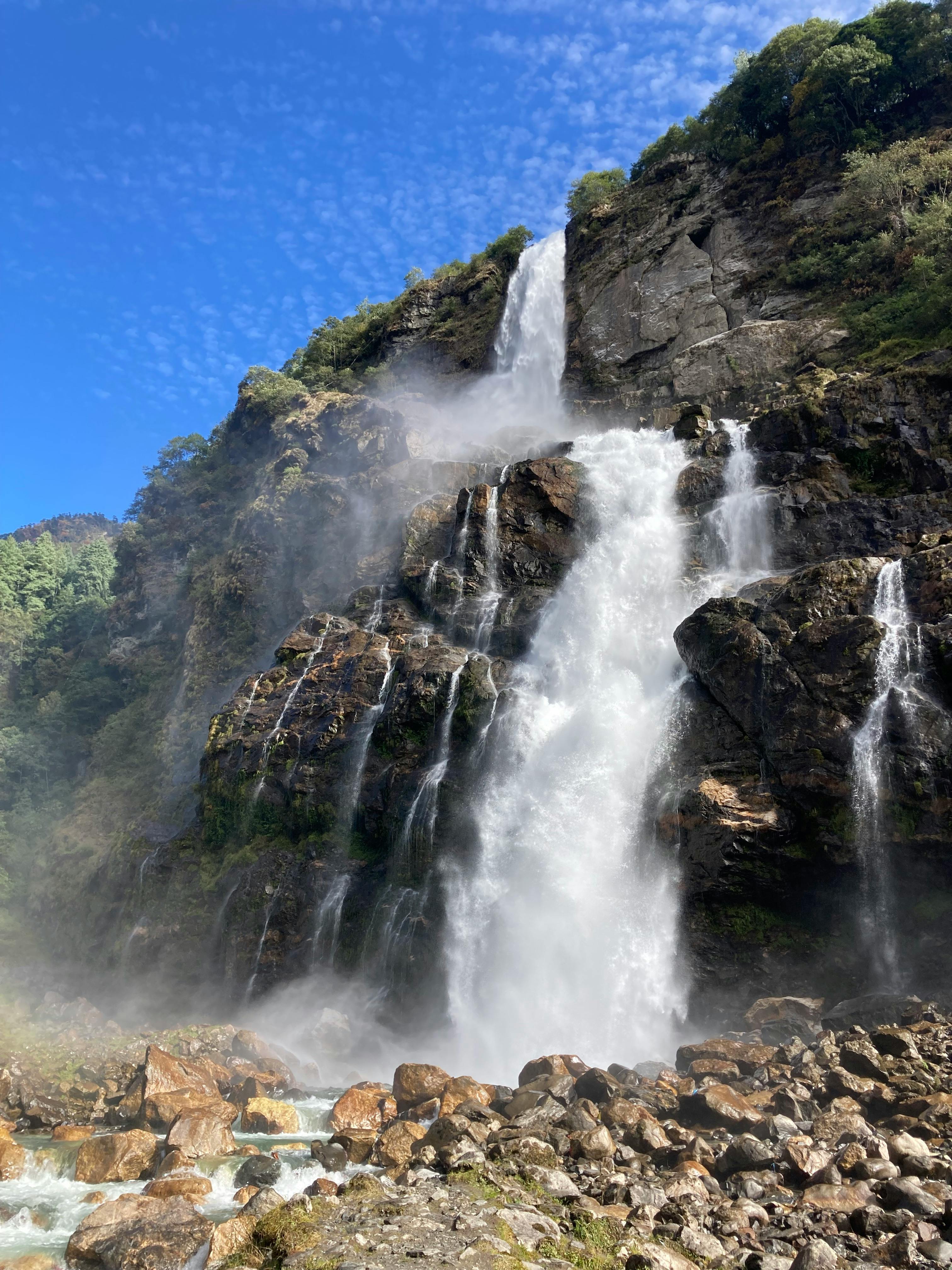 Waterfall on Rocks · Free Stock Photo