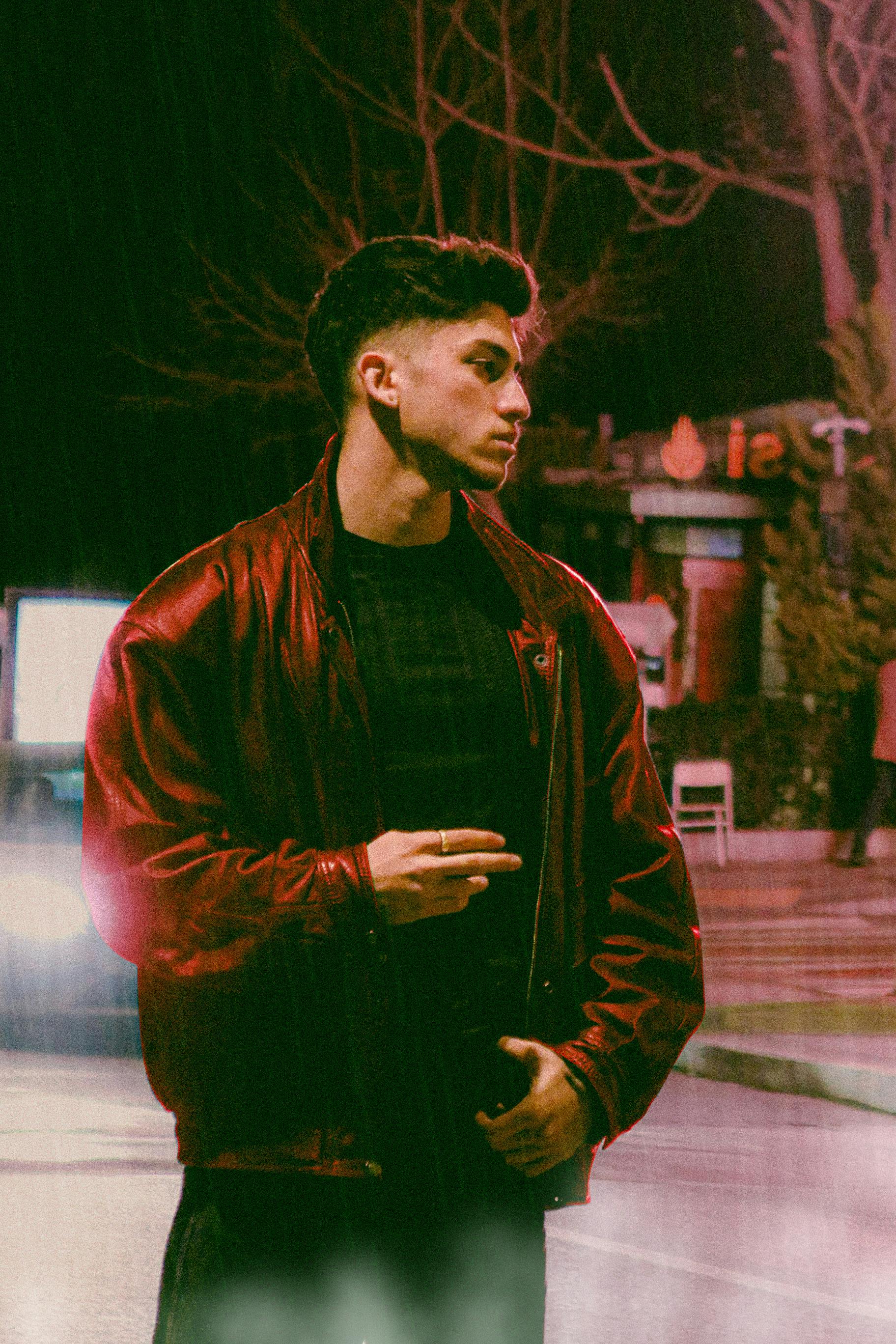 Man Portrait at Night · Free Stock Photo