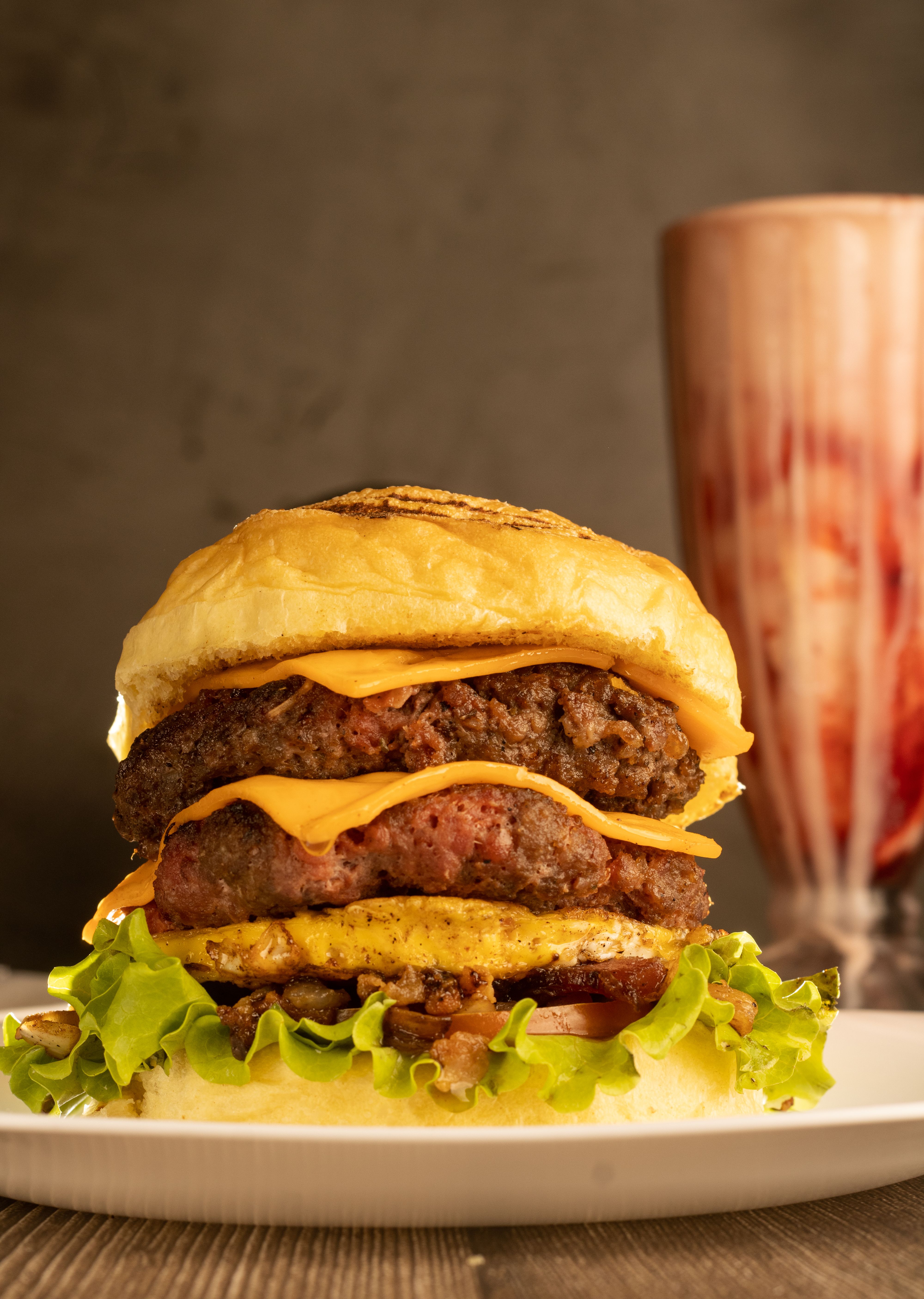 Close up of a Burger · Free Stock Photo