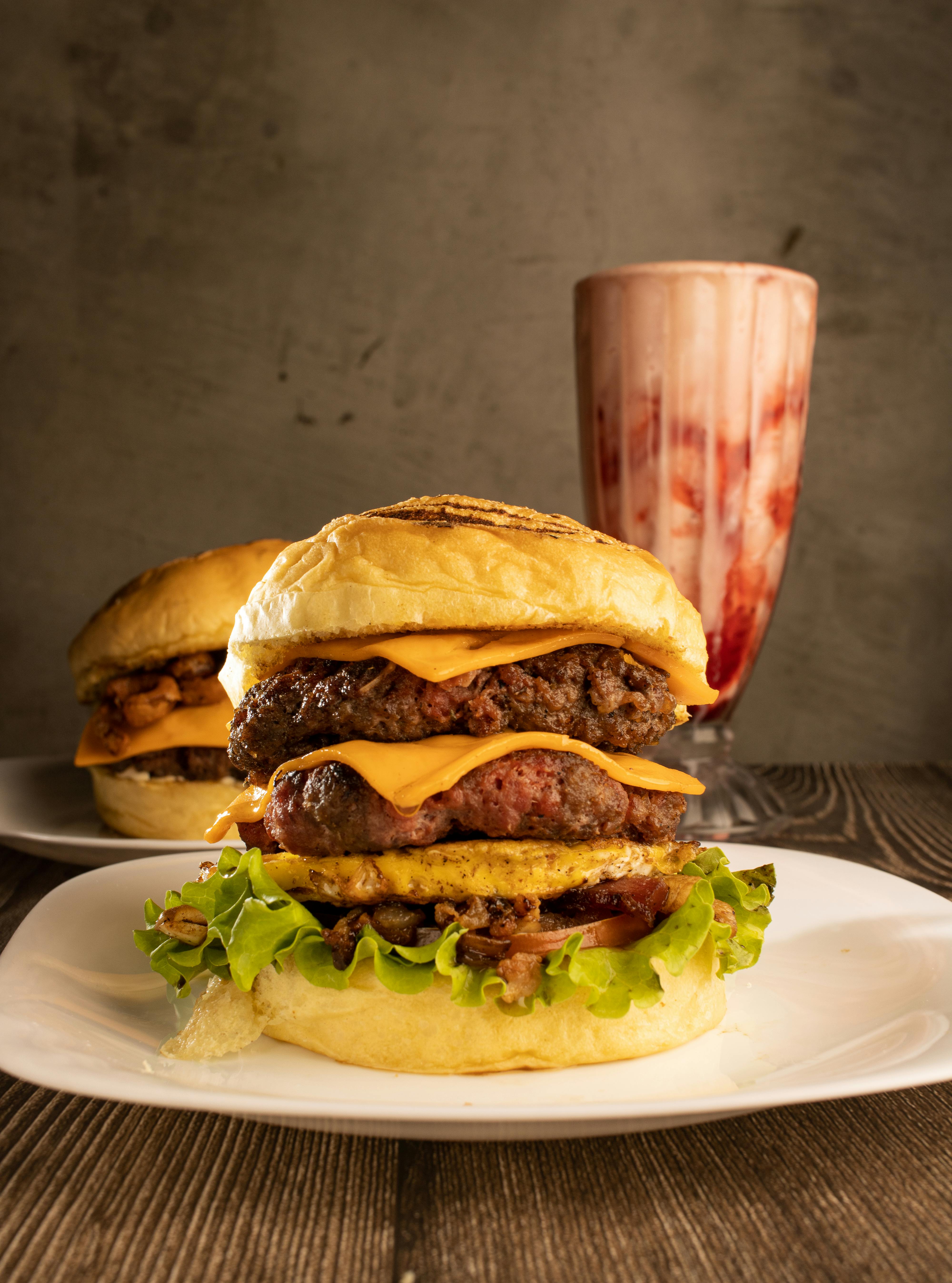 A Burger on a Plate · Free Stock Photo