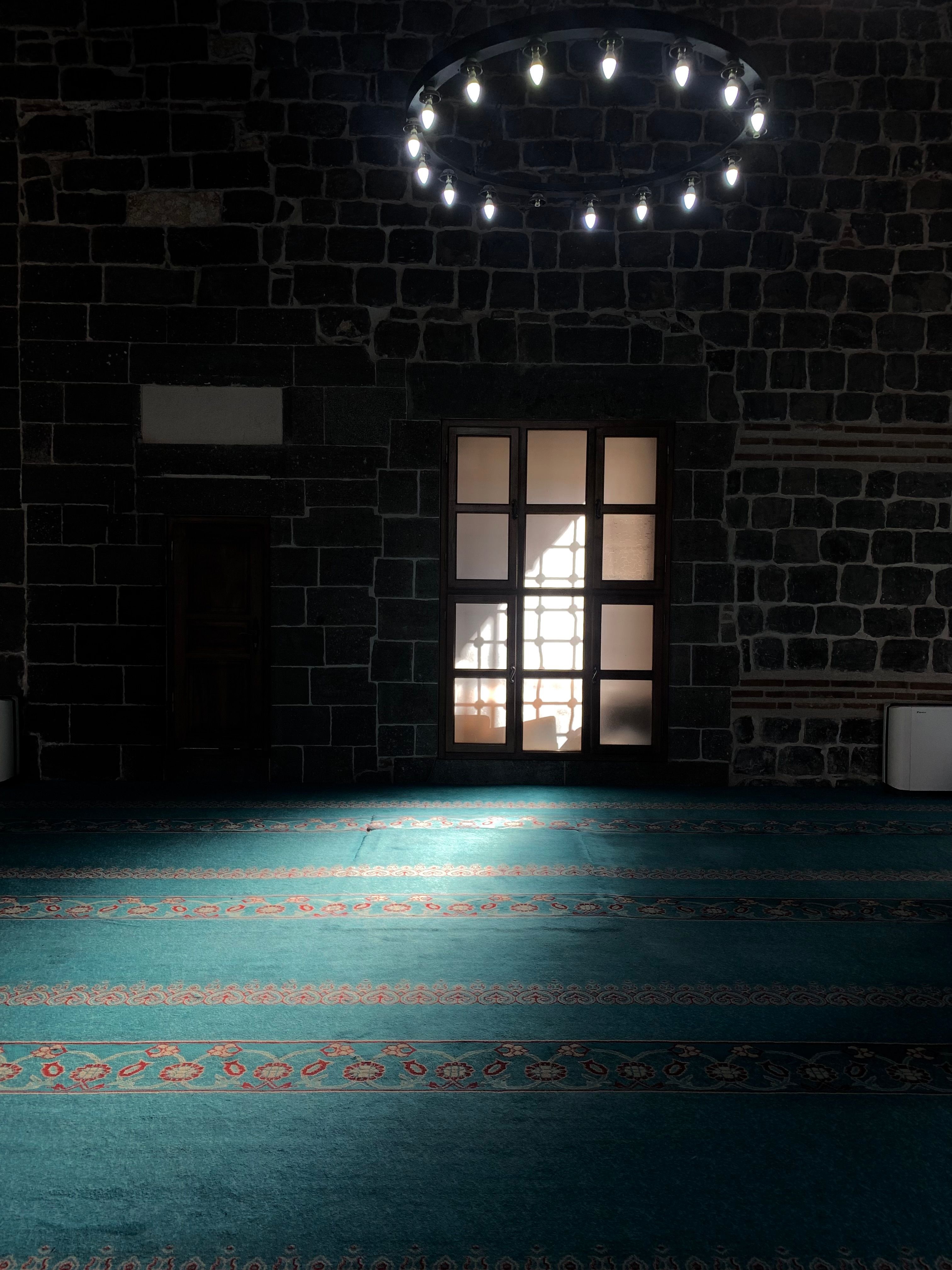 Chandelier in Darkness in Mosque · Free Stock Photo