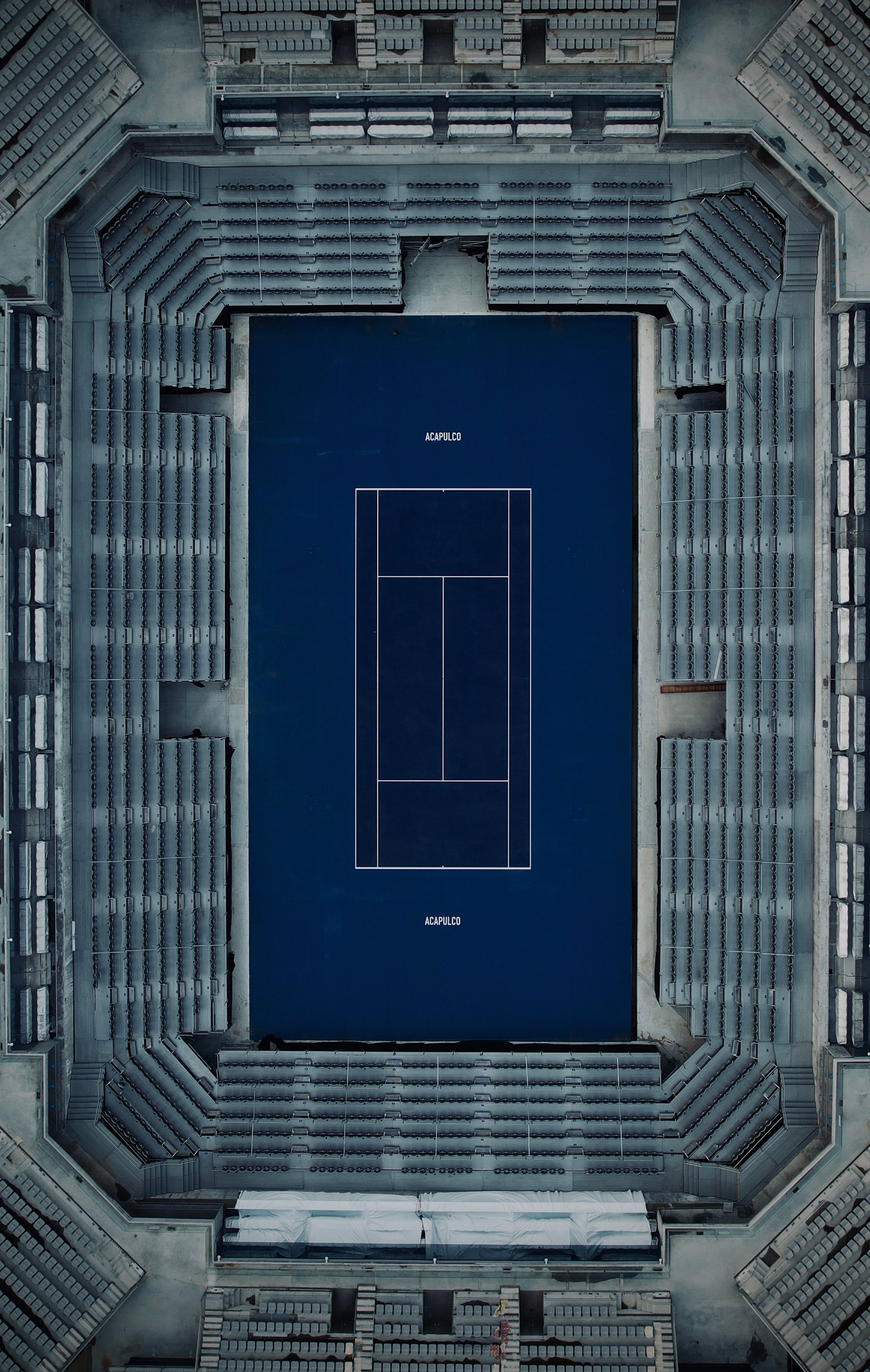 Tennis Court on Stadium · Free Stock Photo