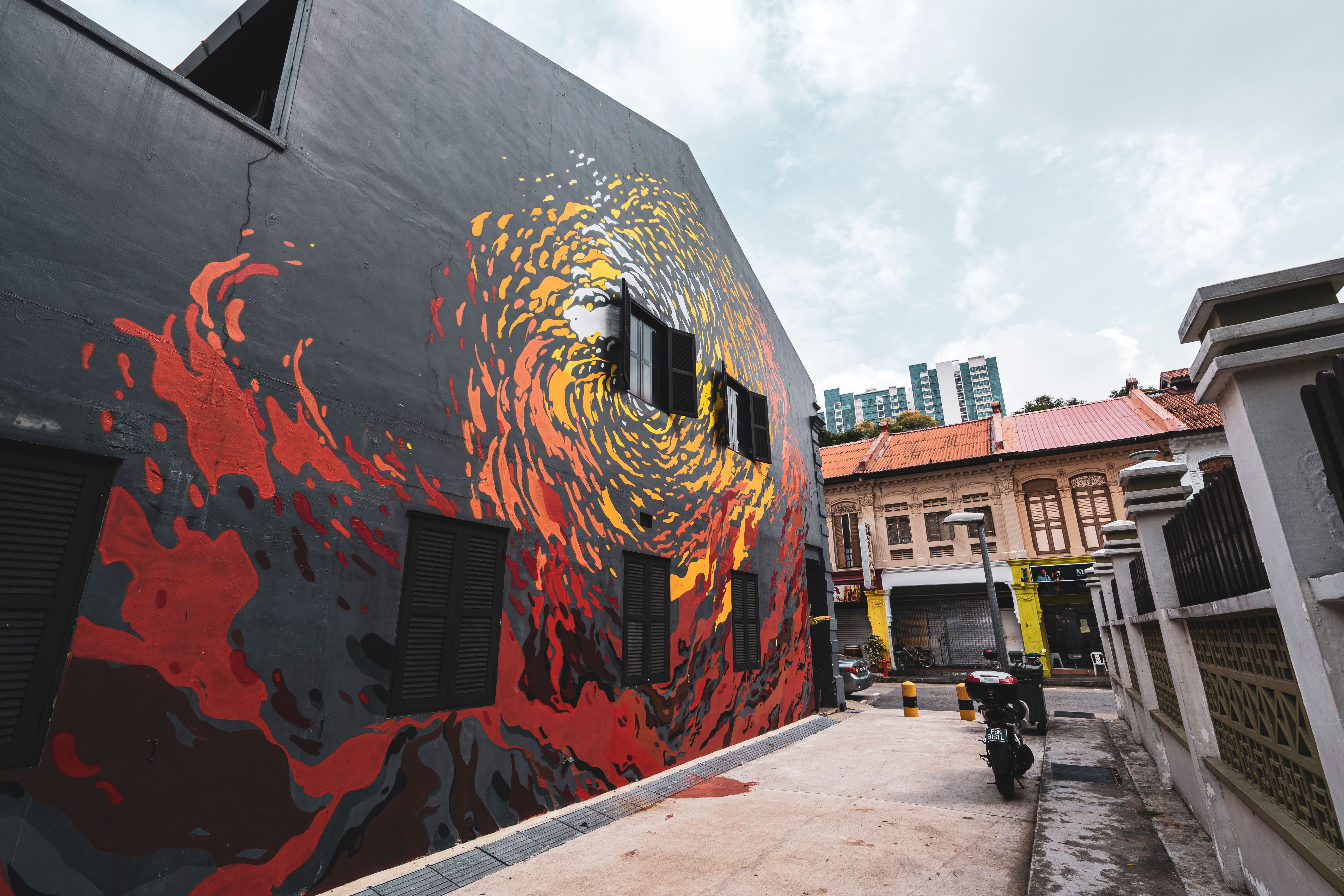 View of a Mural on a Building in City · Free Stock Photo