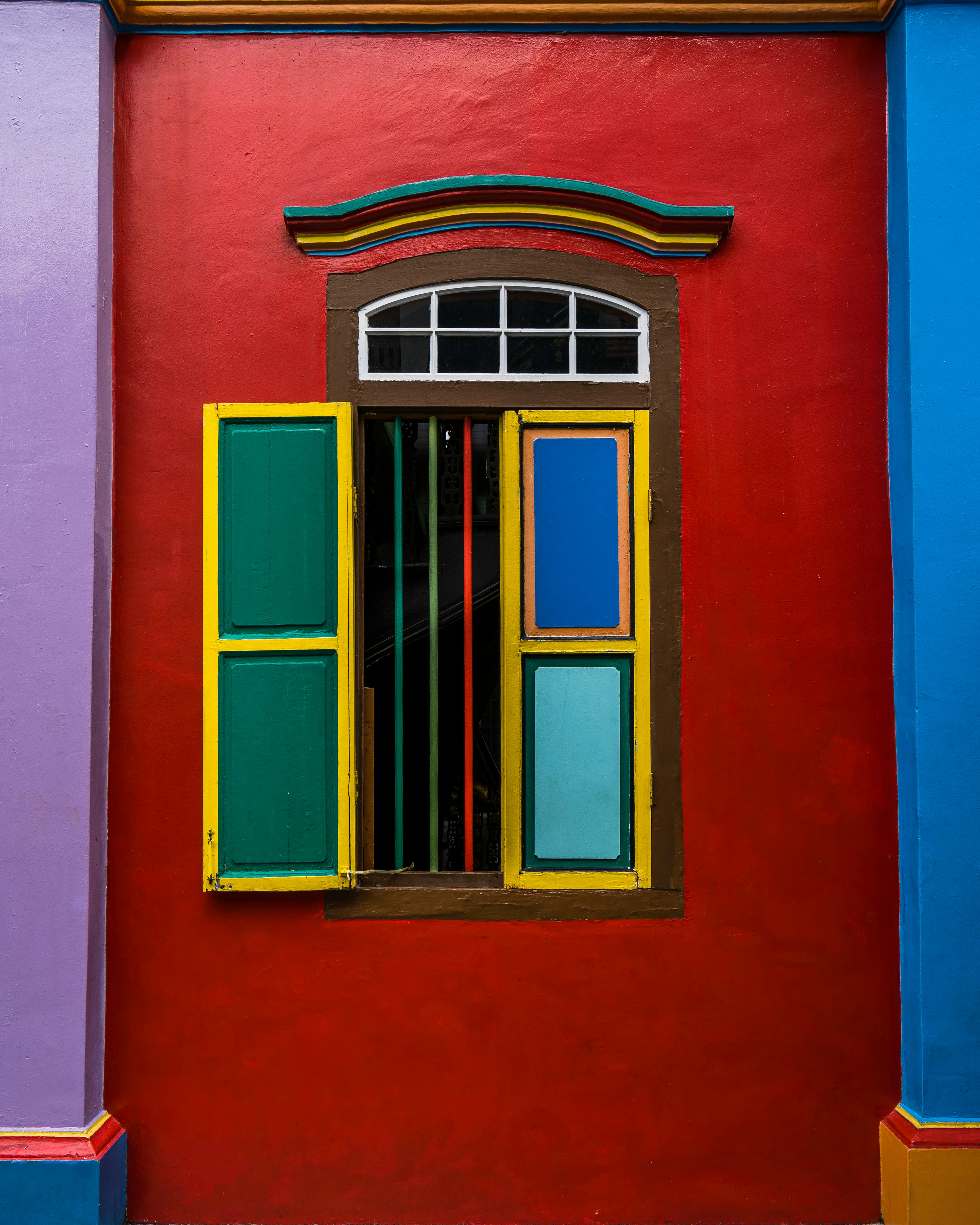 Red And Yellow Windows · Free Stock Photo