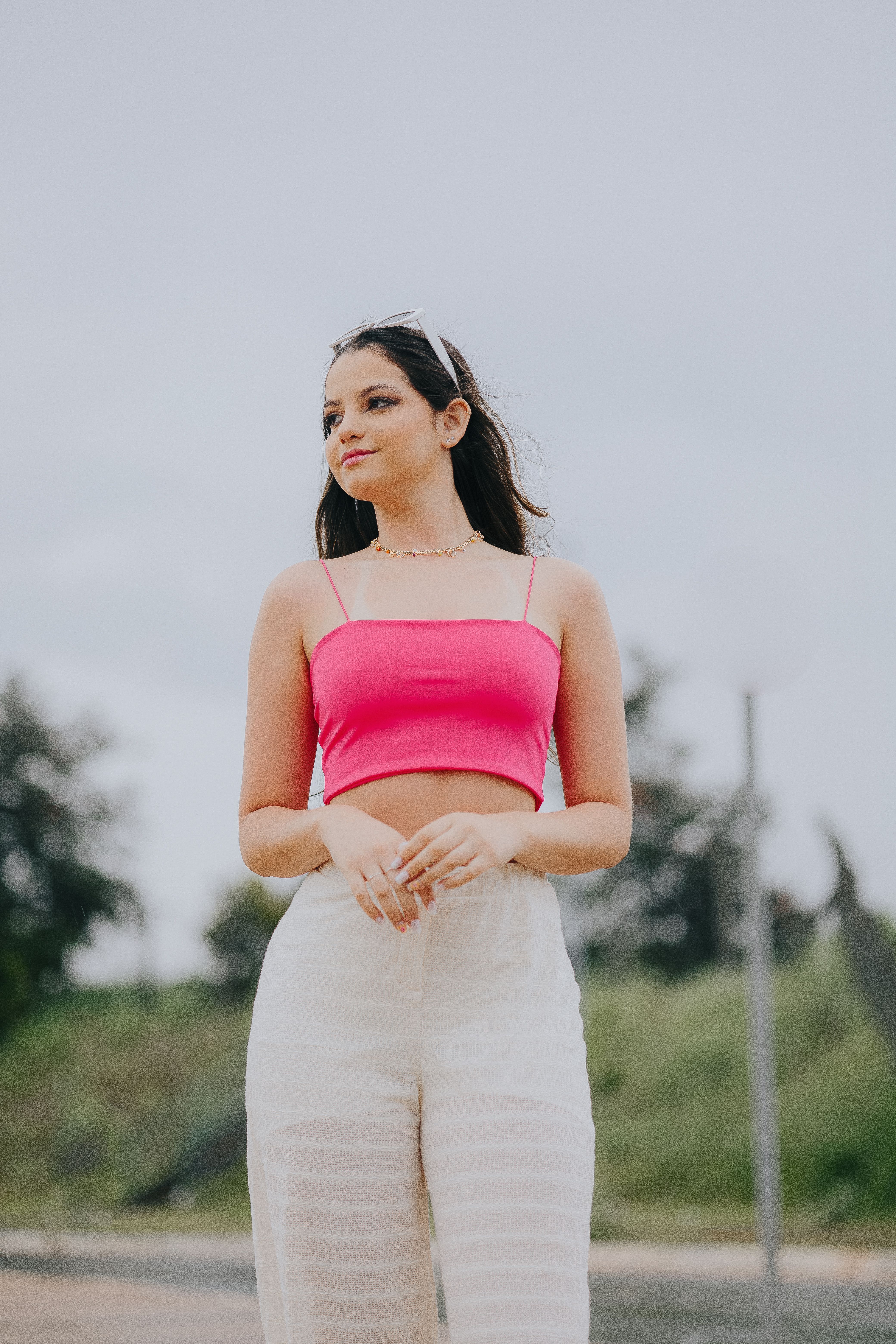 Woman Standing and Posing · Free Stock Photo