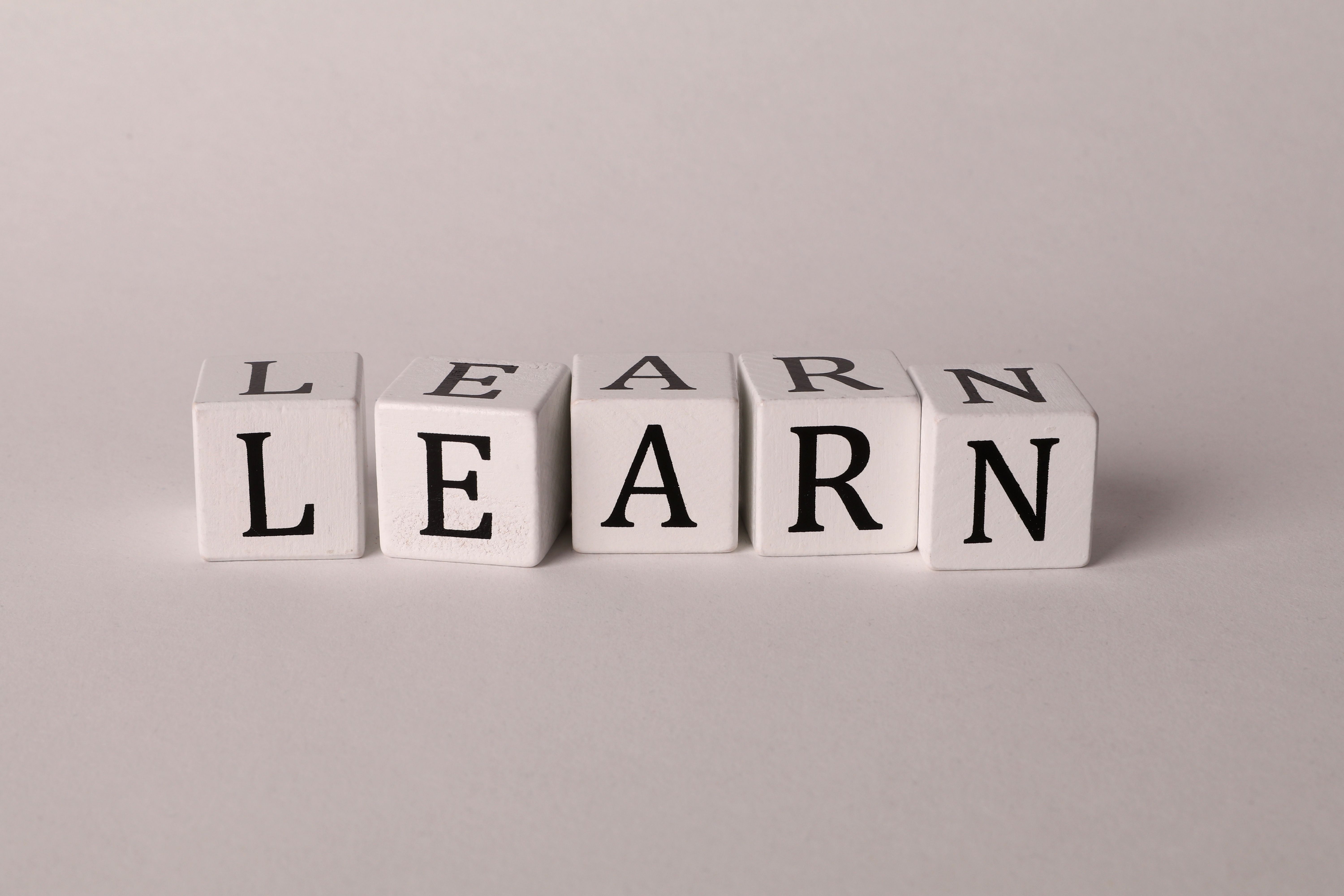 Learn Text on Dice · Free Stock Photo