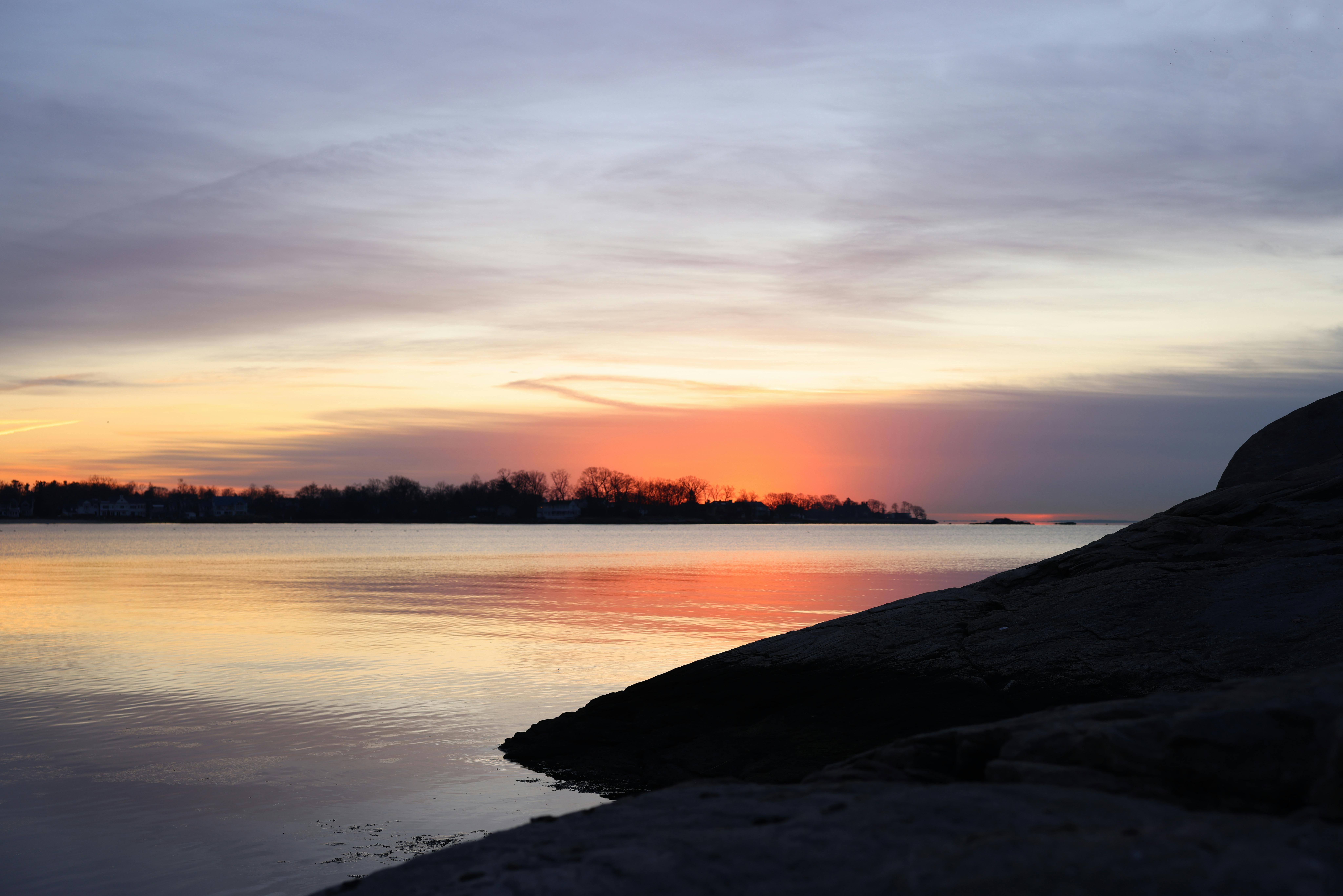 Scenic View Of Lake During Sunset · Free Stock Photo