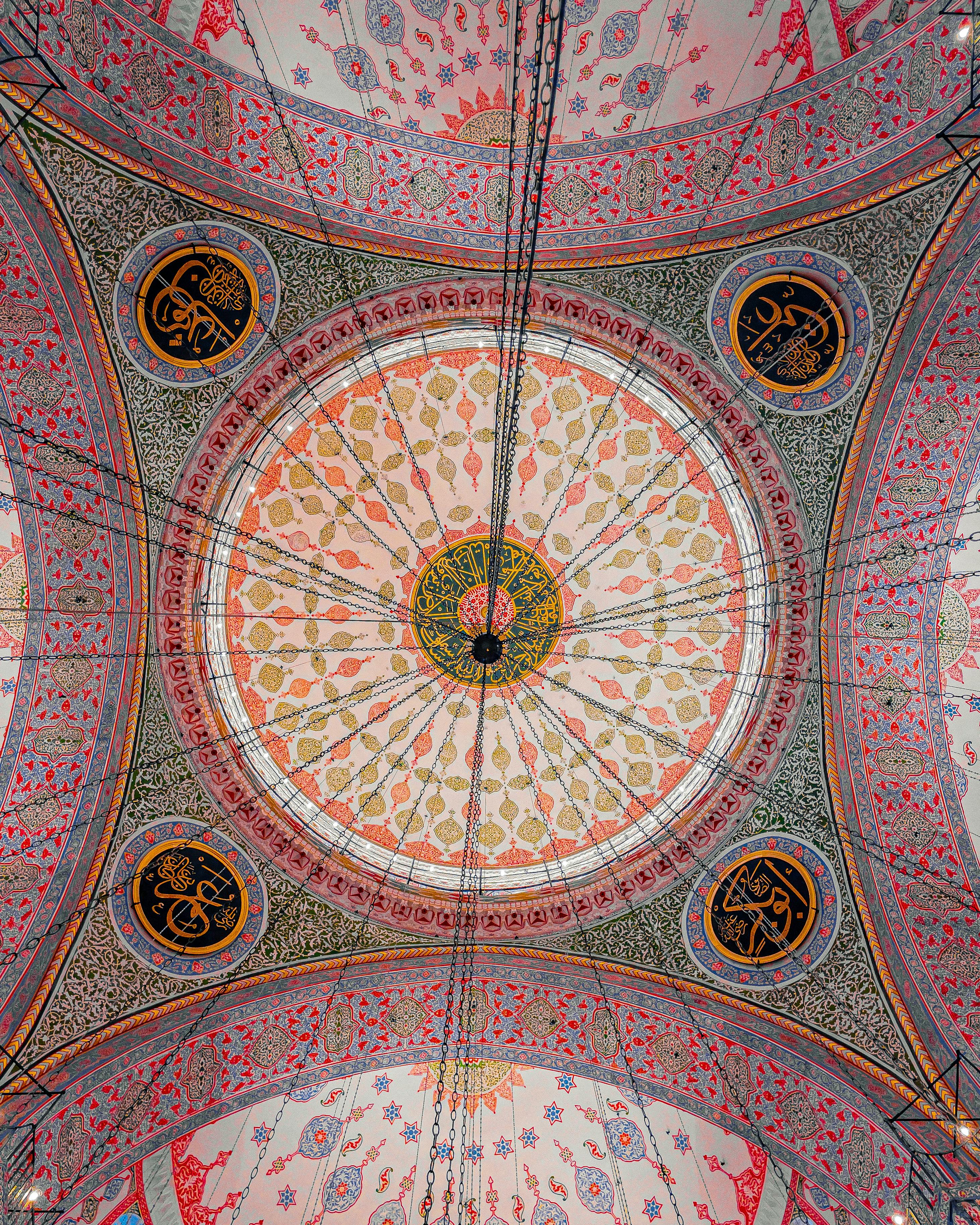 Camlica Mosque Ceiling · Free Stock Photo