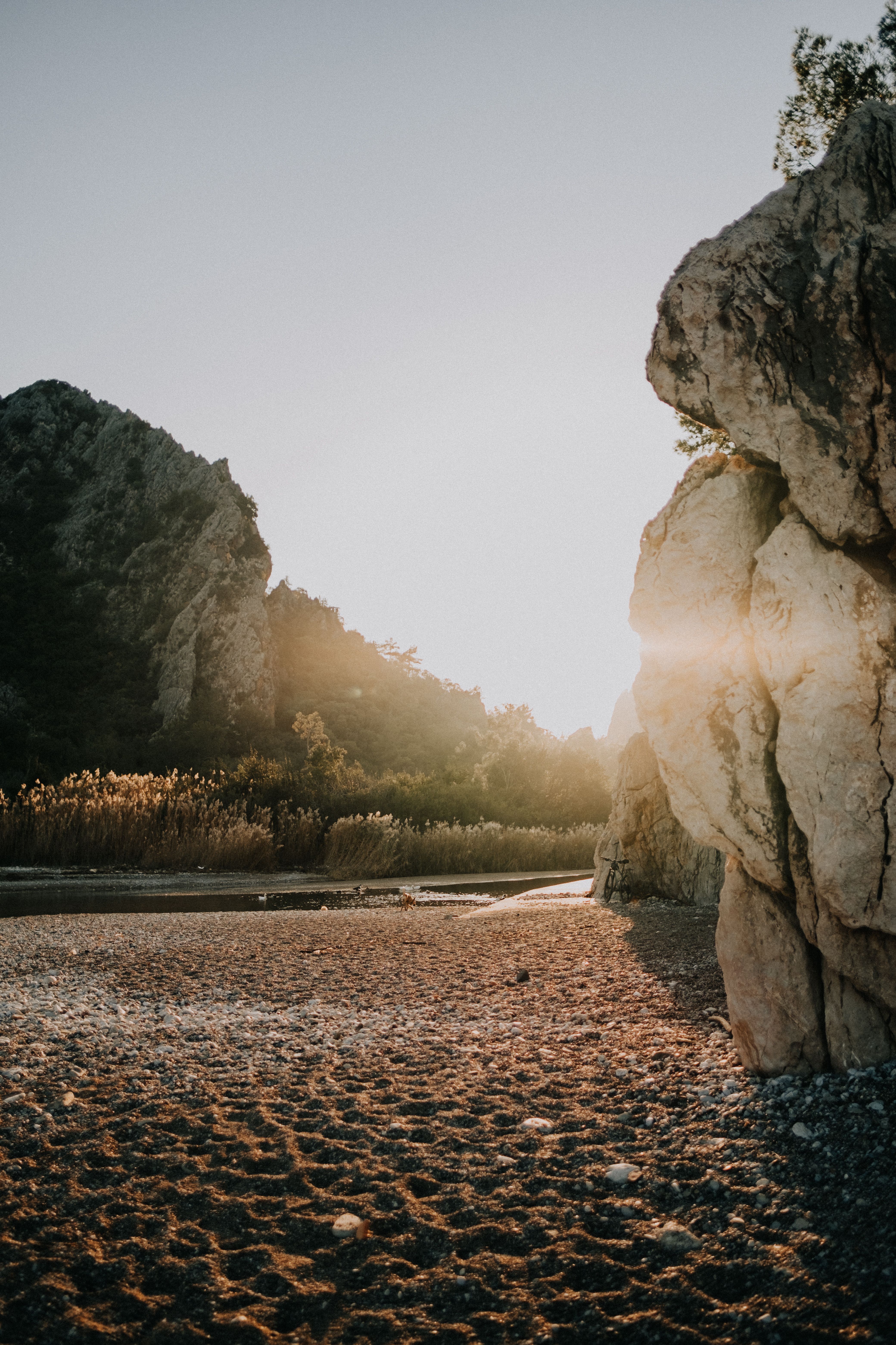 Sunlight over Rocks and Beach · Free Stock Photo