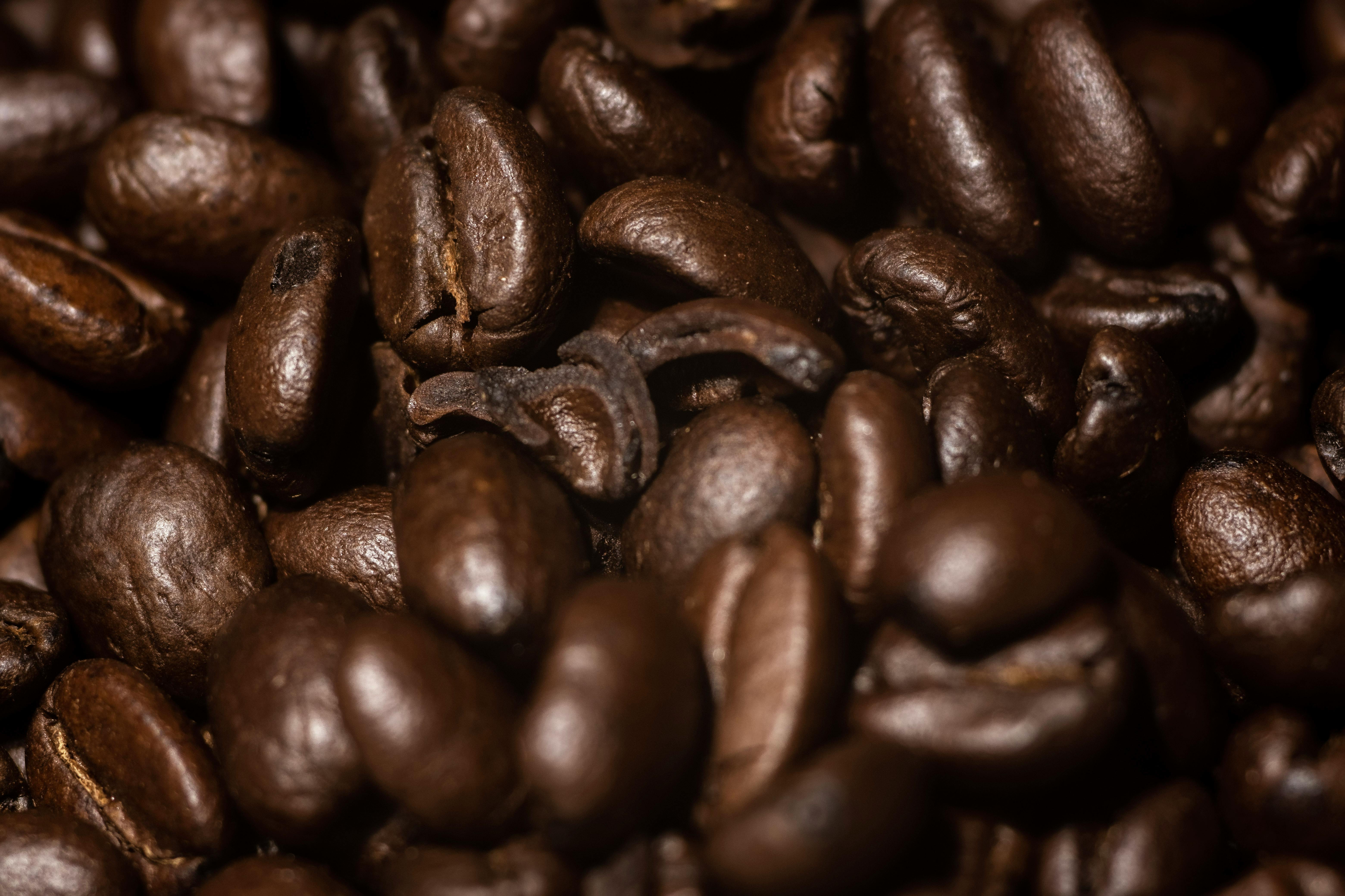 Close-Up Photography of Roasted Coffee Beans · Free Stock Photo