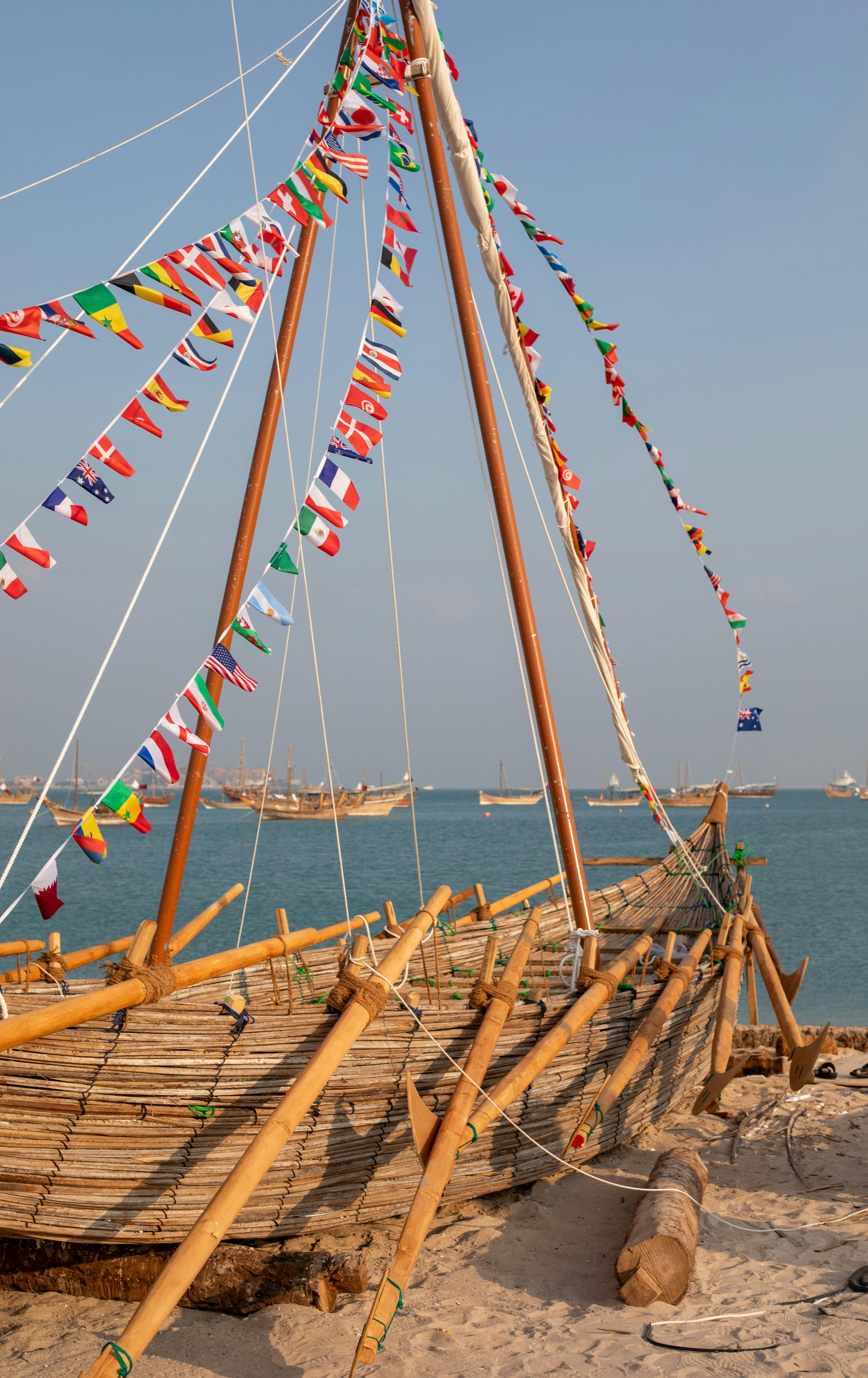 Wooden Canoe on the Beach · Free Stock Photo
