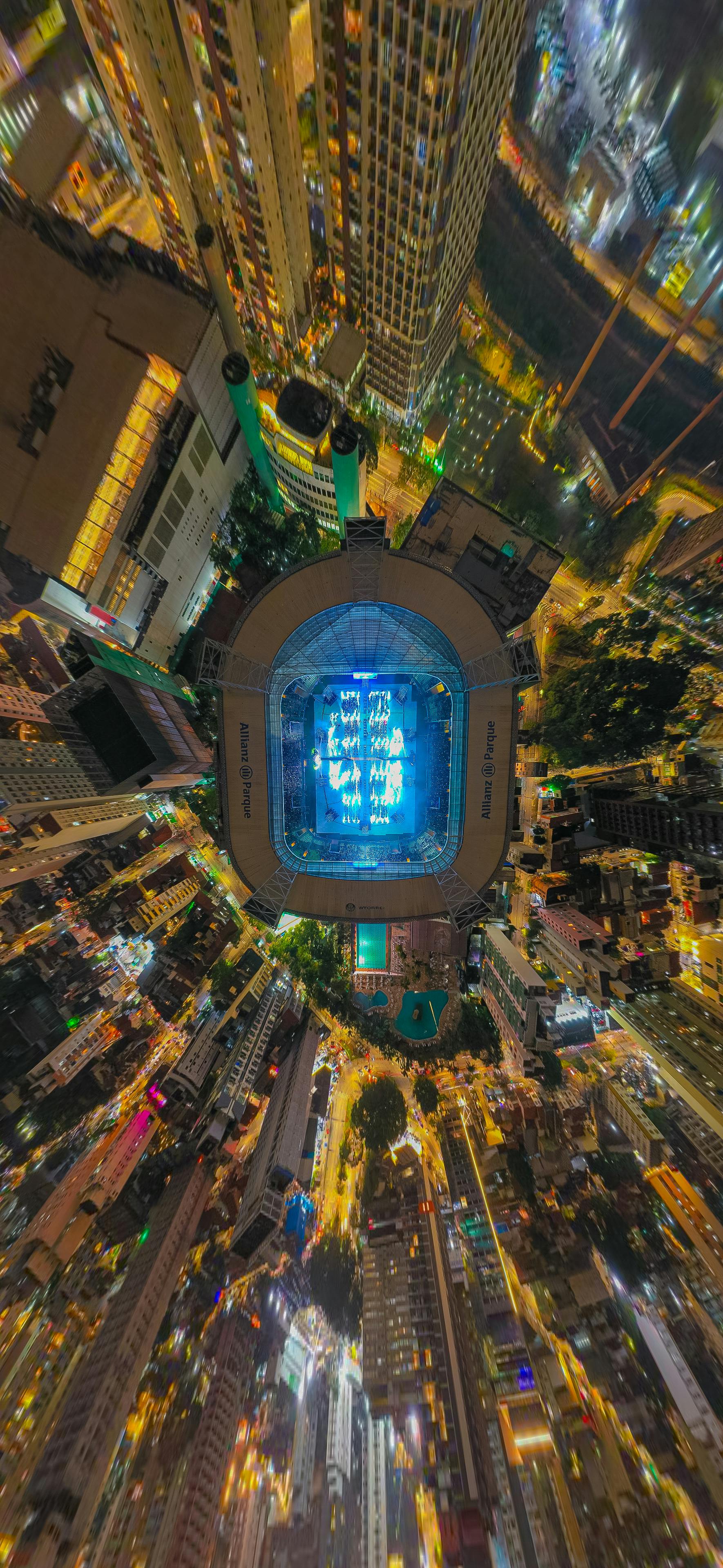 Aerial View of City during Night Time · Free Stock Photo