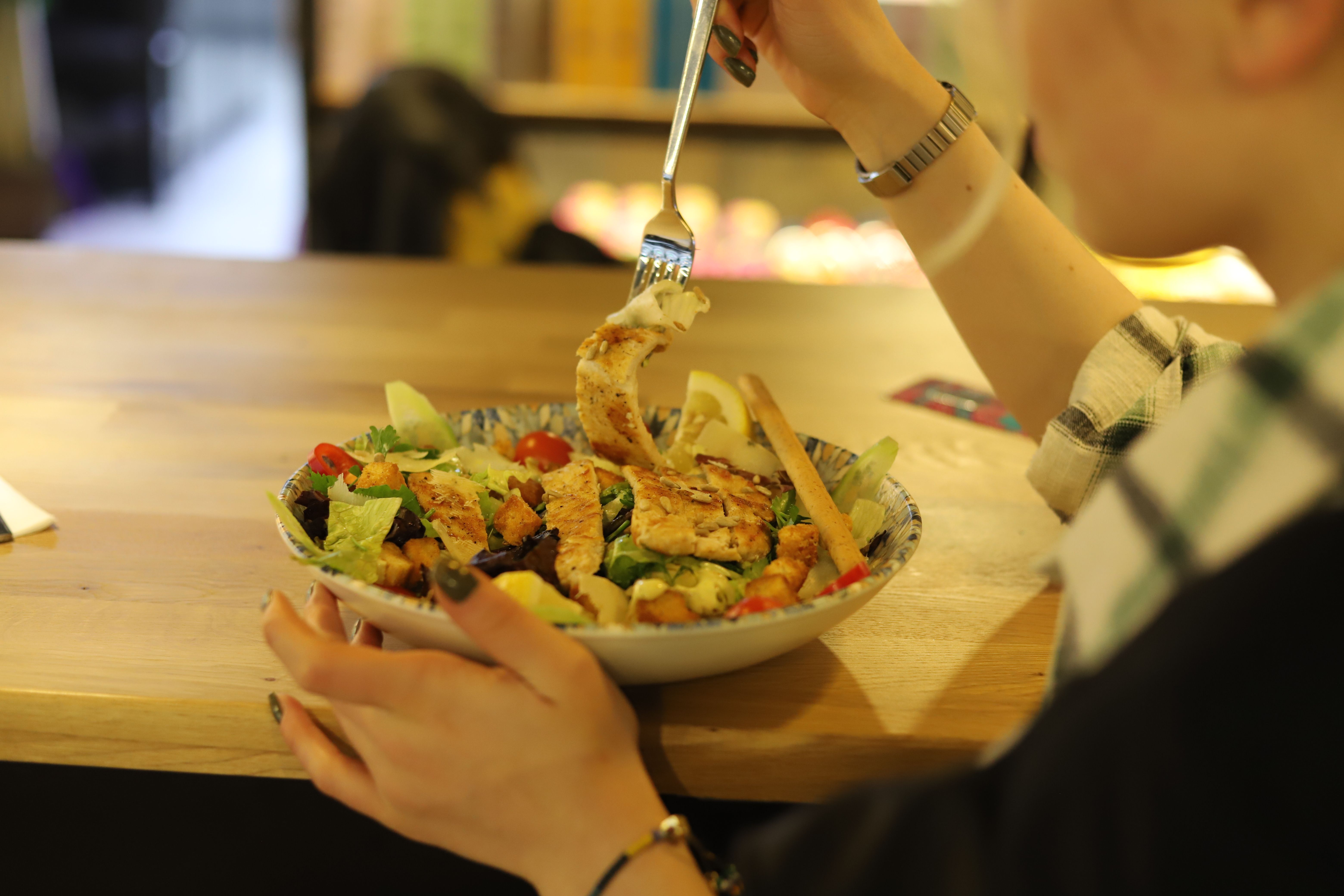 Two People Eating Healthy Food In Bowls · Free Stock Photo