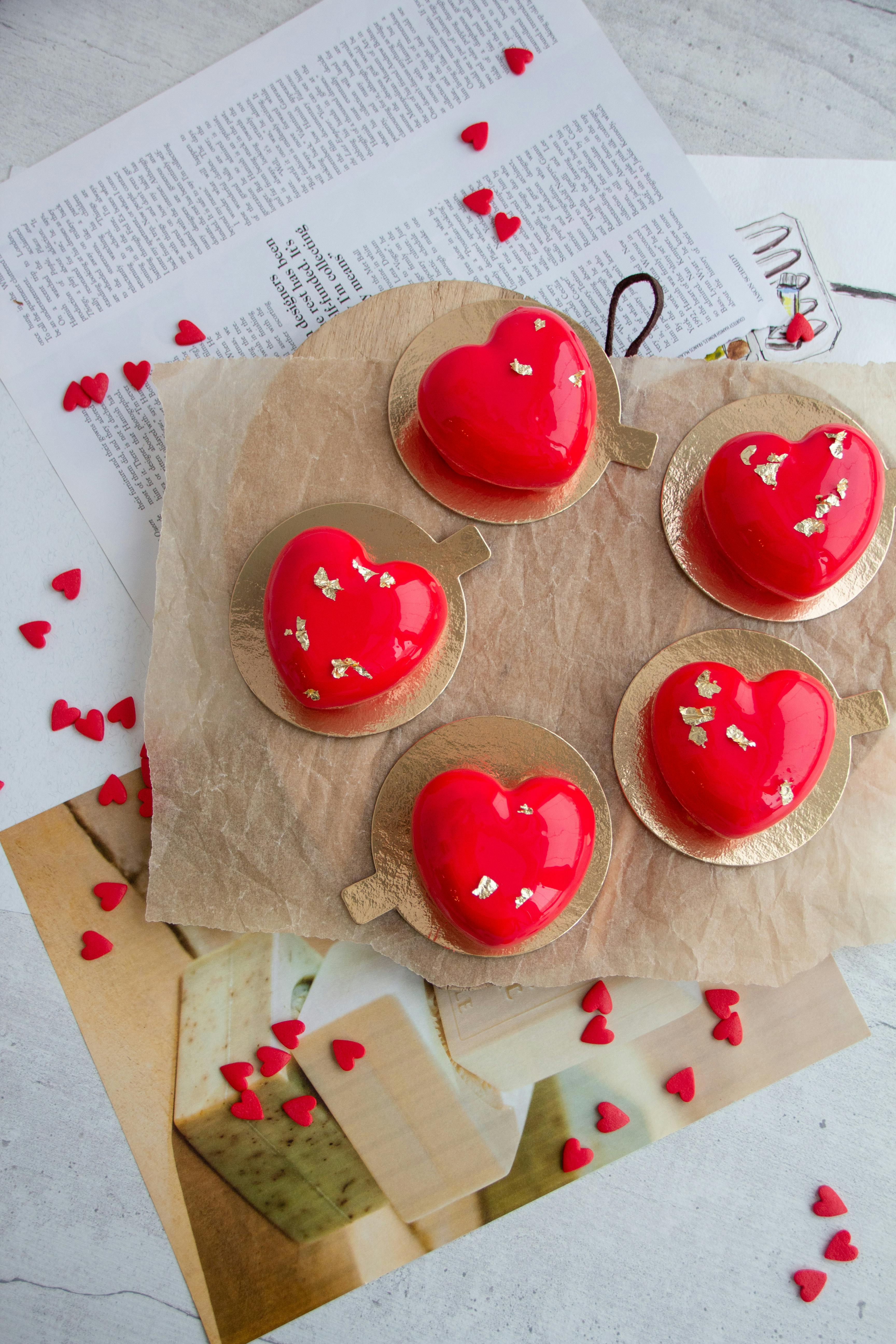 Decorative Hearts on Paper · Free Stock Photo