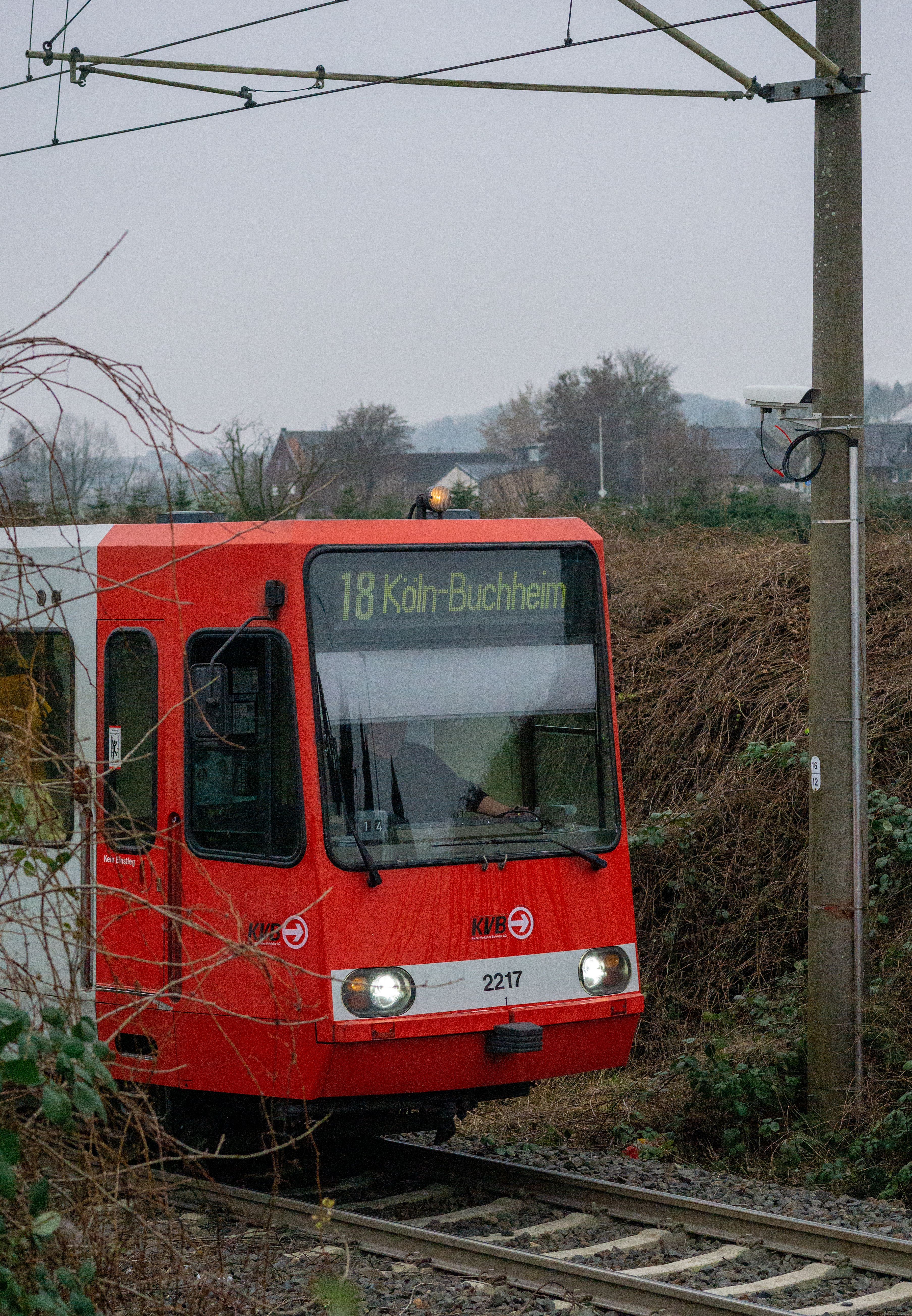 A Red Train on Railway Track · Free Stock Photo