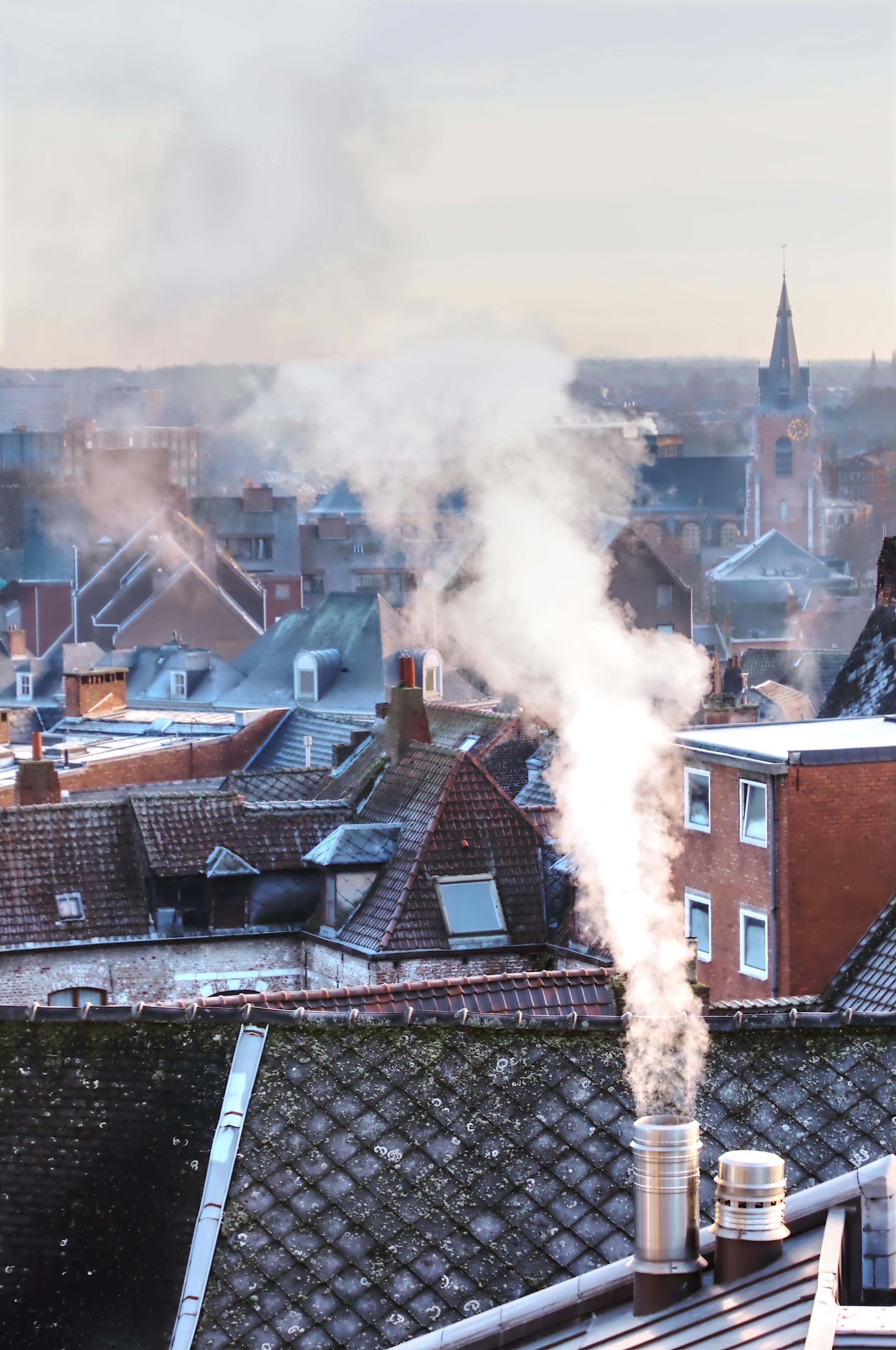Smoke Coming out of the Chimney · Free Stock Photo