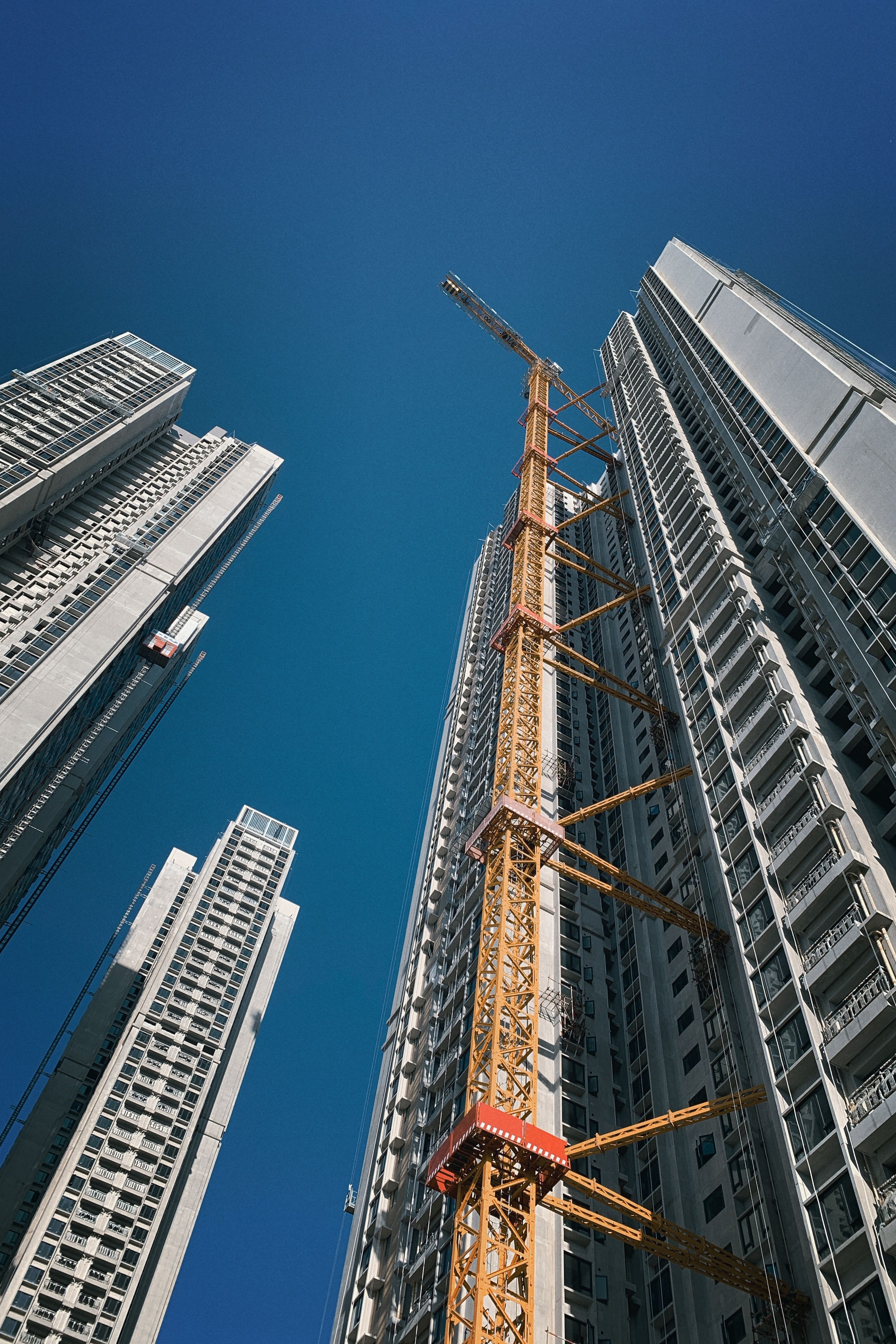 Construction of Modern Skyscrapers · Free Stock Photo