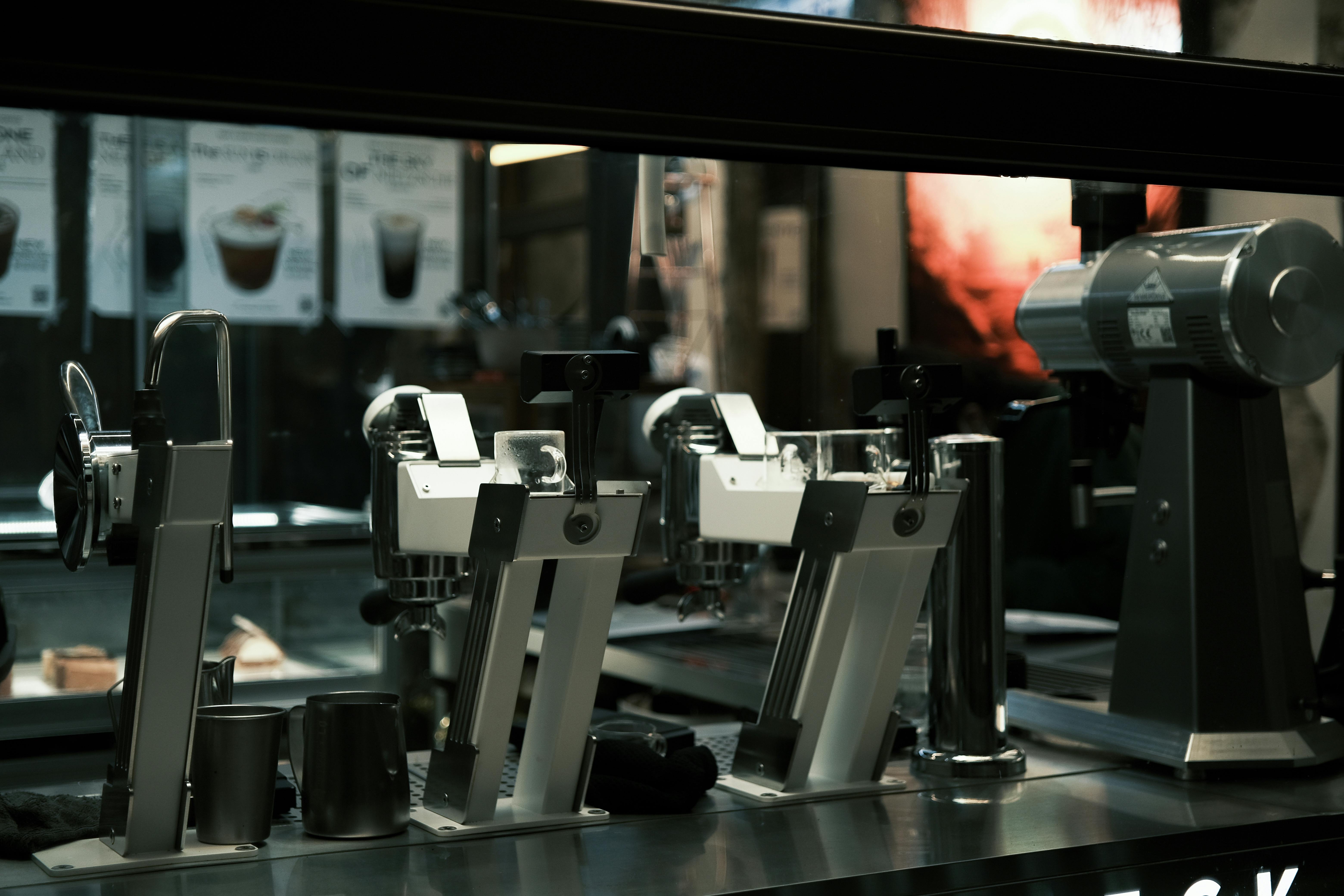 Coffee Machines in a Cafeteria · Free Stock Photo